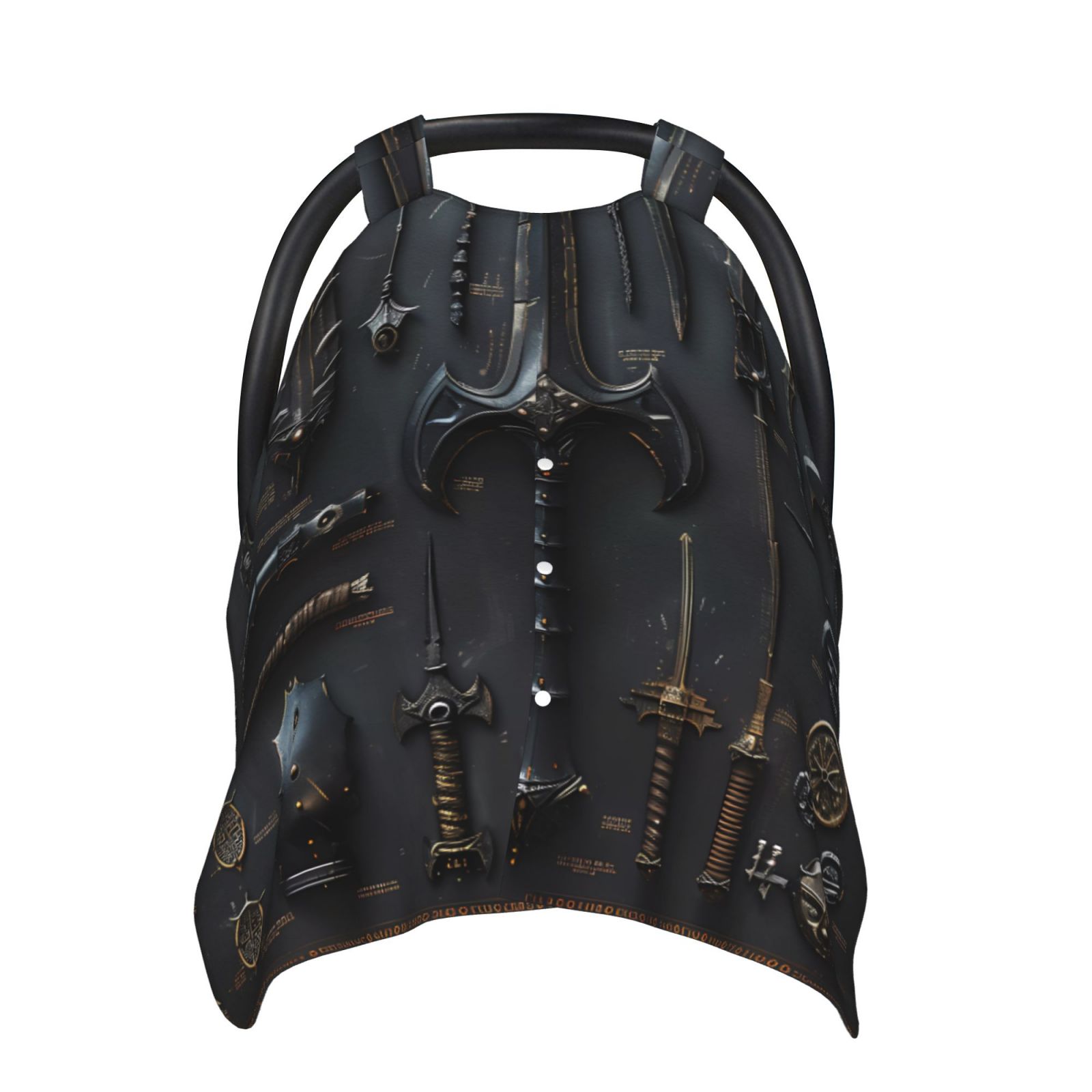 Zufioo Fantasy Medieval Weaponry Print Baby Stroller Seat Nursing Cover ...