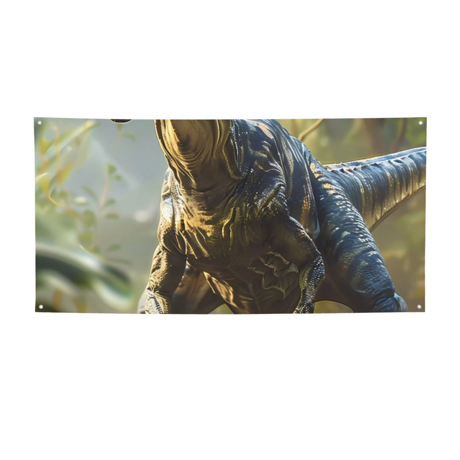 Zufioo Ferocious Dinosaur Print Holiday Banners, Party Banners, Hanging ...