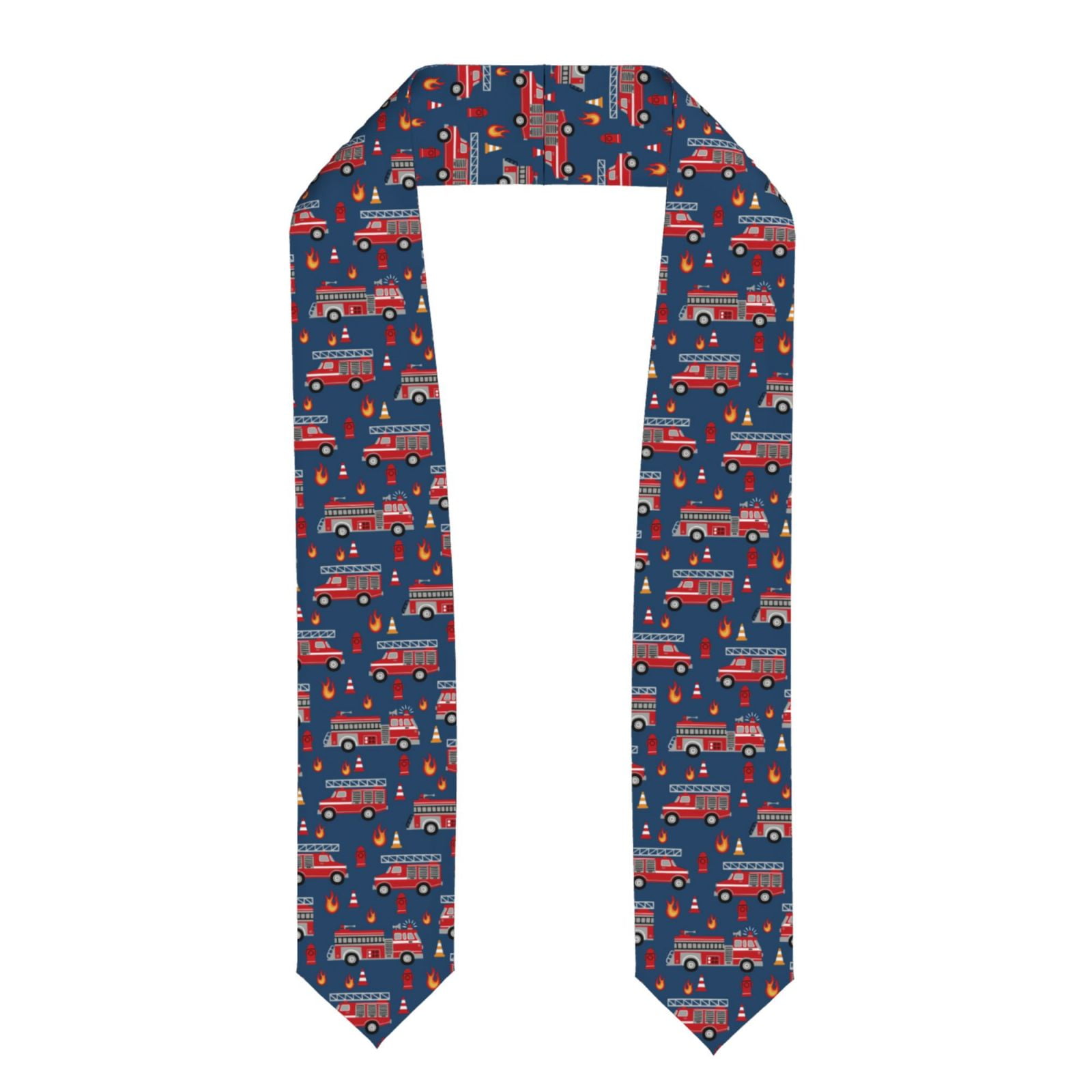 Zufioo Fire Truck 1 Print Graduation Shawl Ribbon, Graduation Ribbon ...