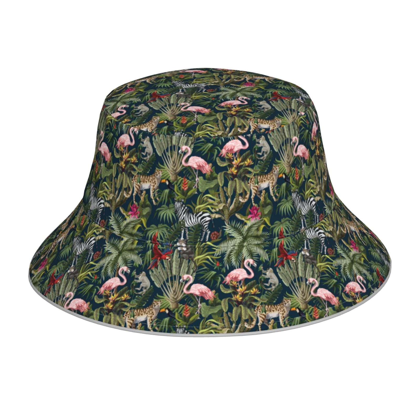 Zufioo Flamingos And Palm Leaves Waterproof Reflective Holographic ...