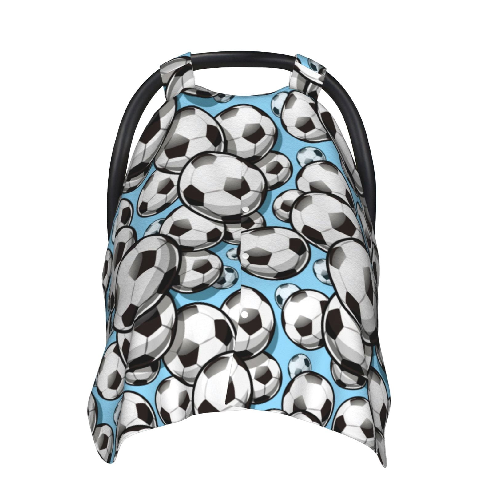 Zufioo Football Soccer Ball Print Baby Stroller Seat Nursing Cover ...