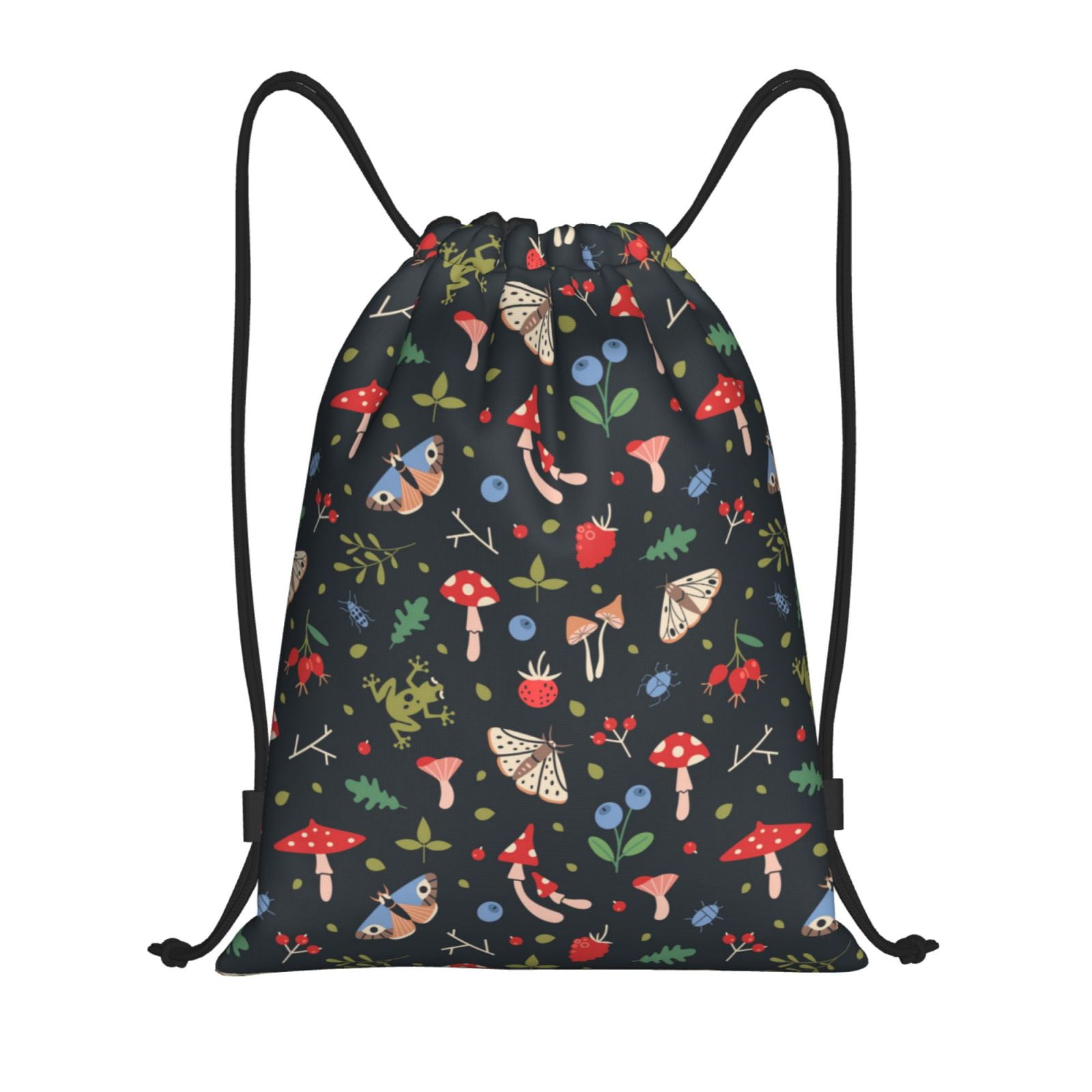 Zufioo Forest Flora and Insects Sports Cinch Sack Gym String Bags ...