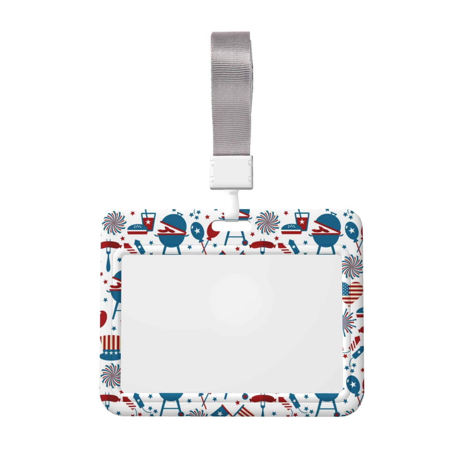 Zufioo Fourth Of July Party Print Work Badge Protective Case ...