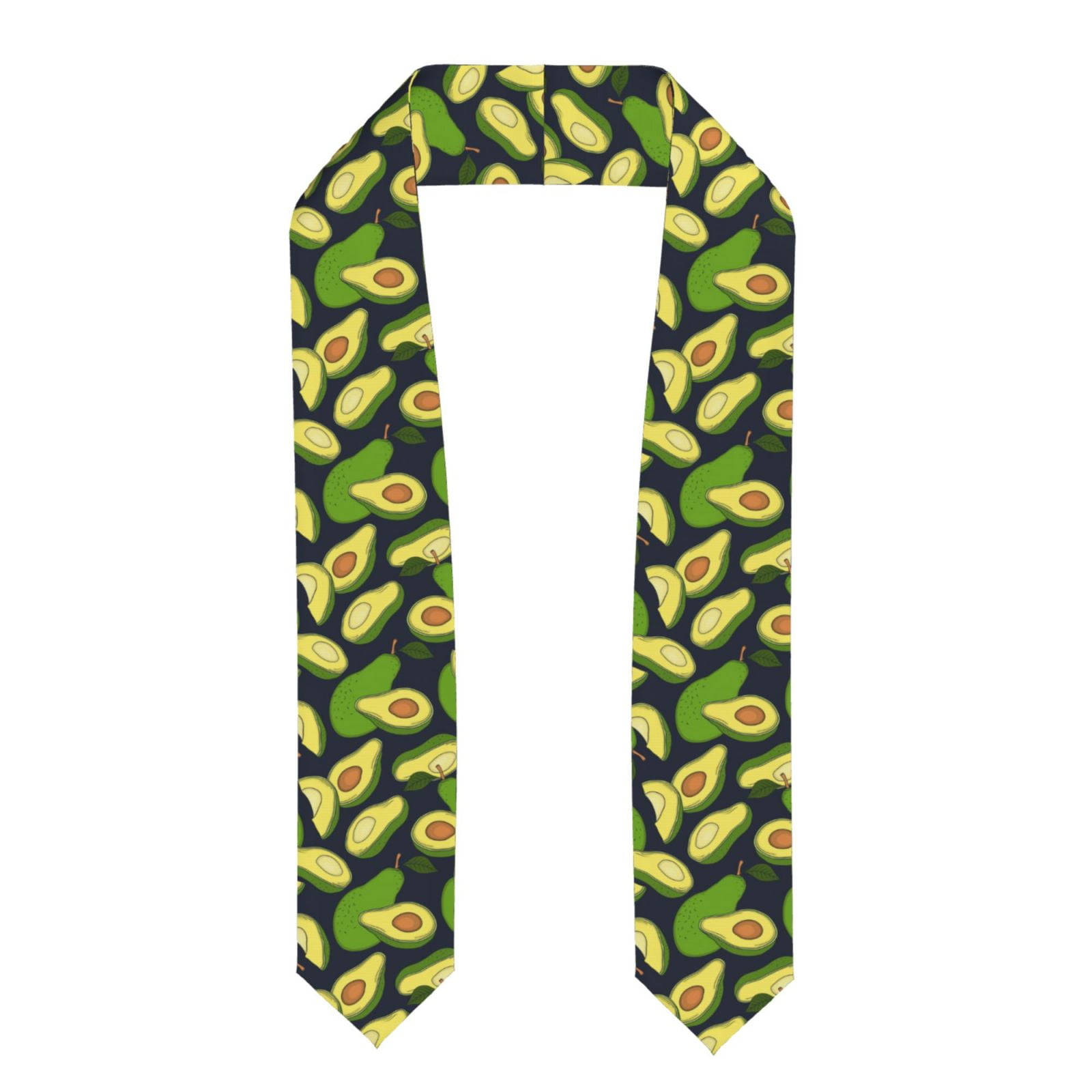 Zufioo Fresh Avocado Print Graduation Shawl Ribbon, Graduation Ribbon ...