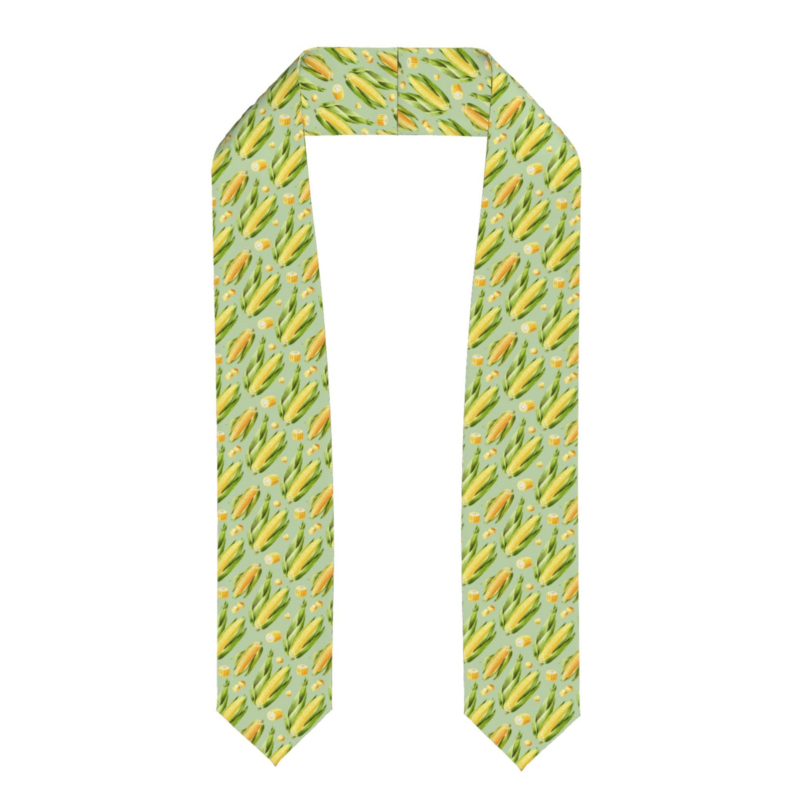 Zufioo Fresh Sweet Corn Print Graduation Shawl Ribbon, Graduation ...
