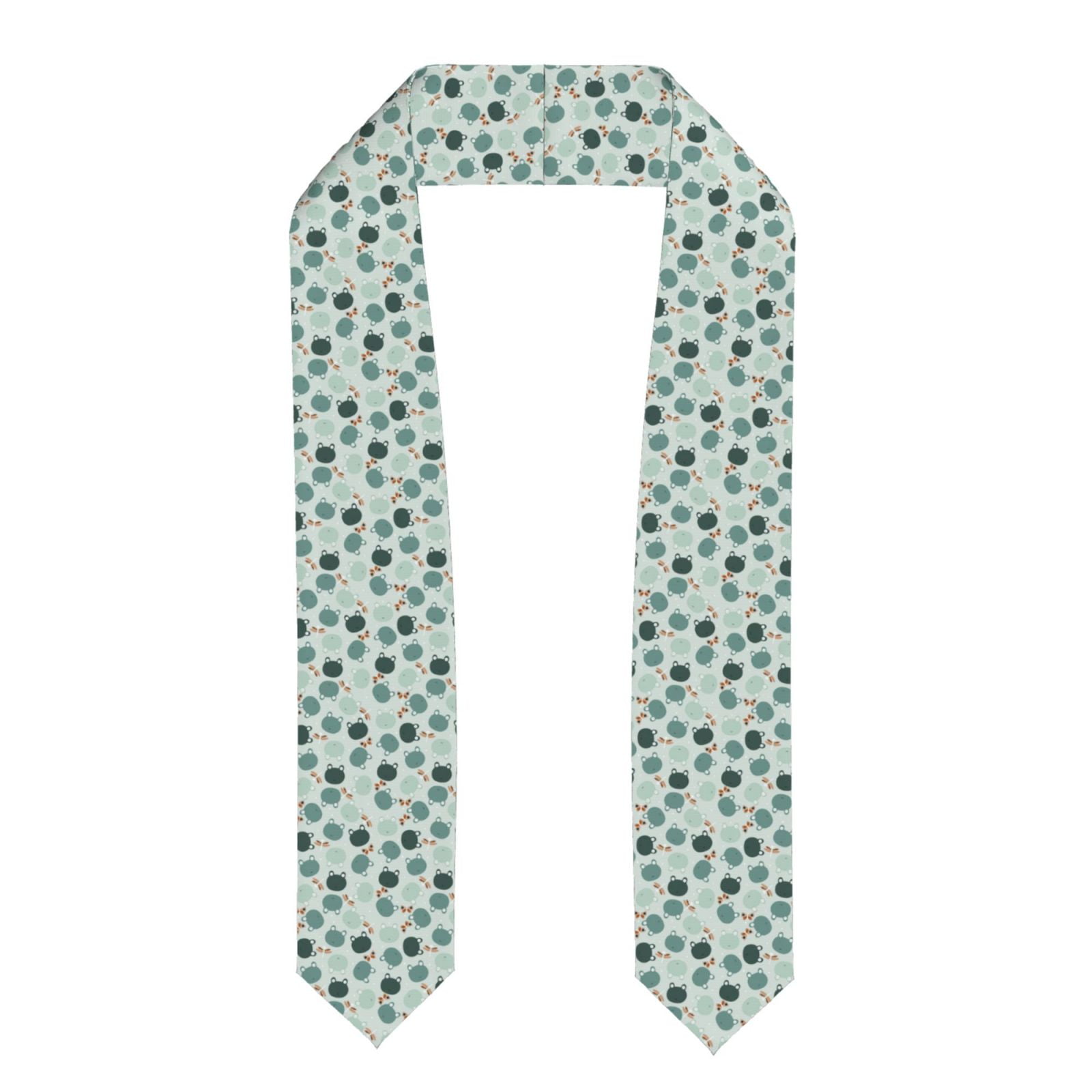 Zufioo Frog And Dragonflies Print Graduation Shawl Ribbon, Graduation ...