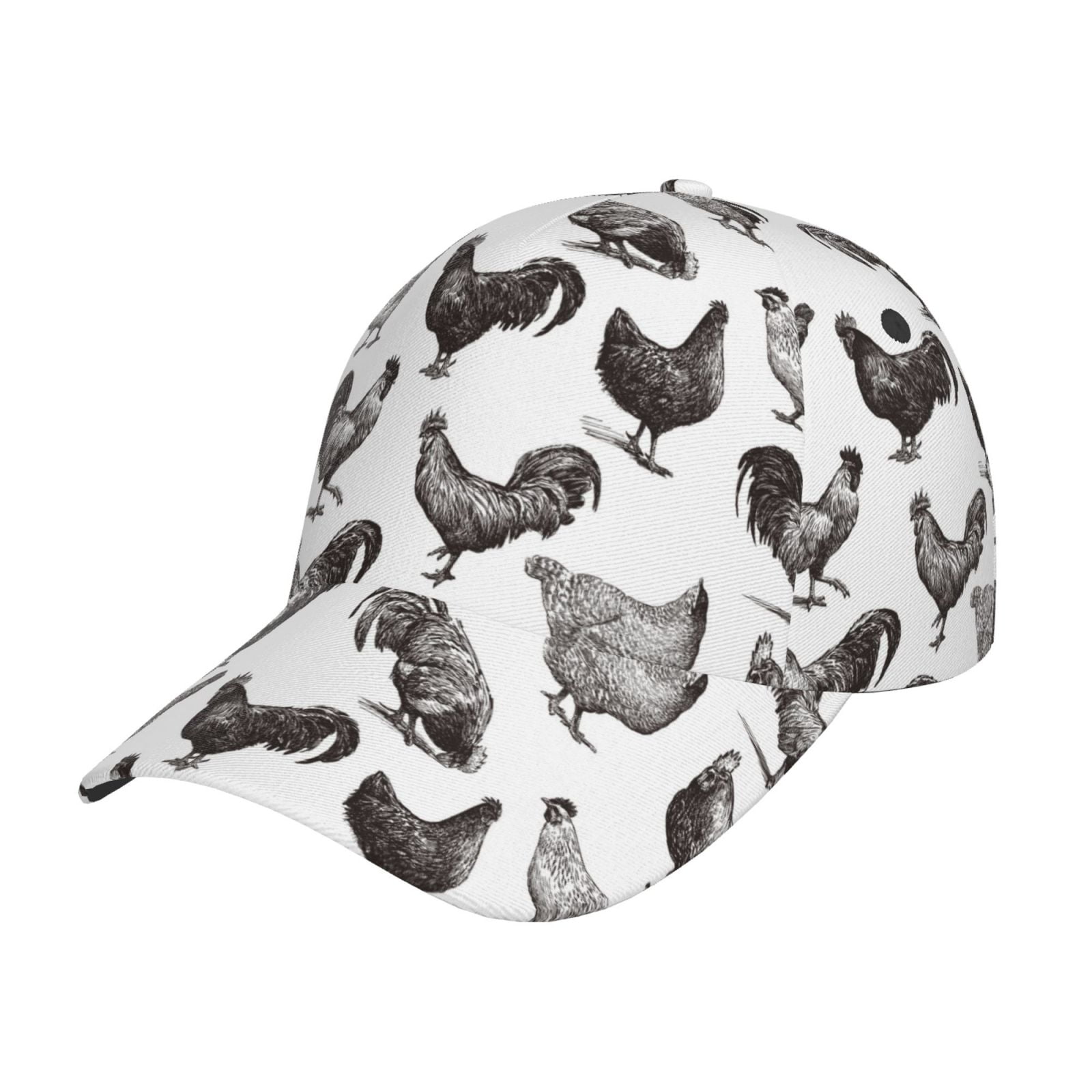 Zufioo Funny Chicken Baseball Cap Hats for Men and Women Golf Dad Hat ...