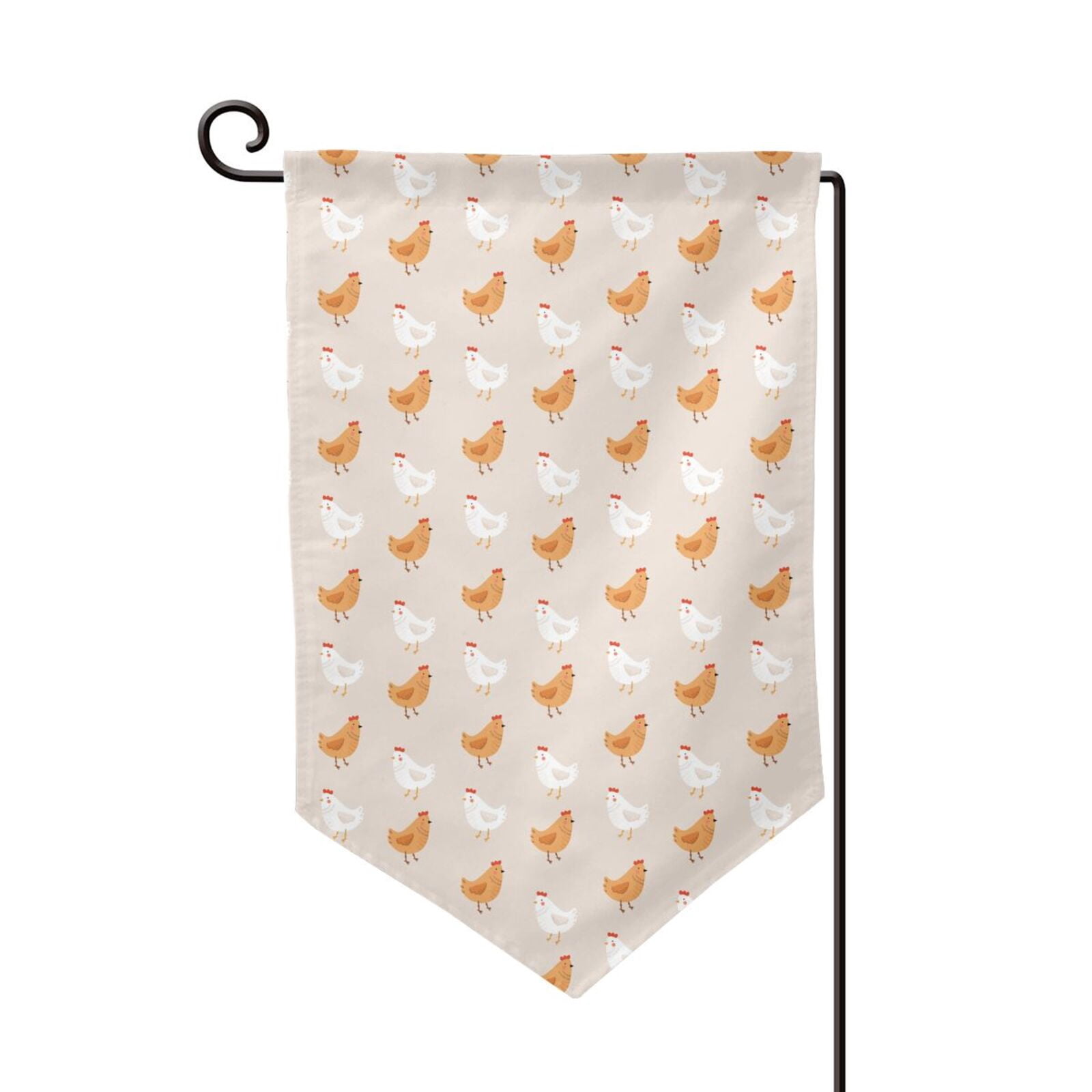 Zufioo Funny Chicken Print Garden Decoration Flags, Sun-resistant and ...