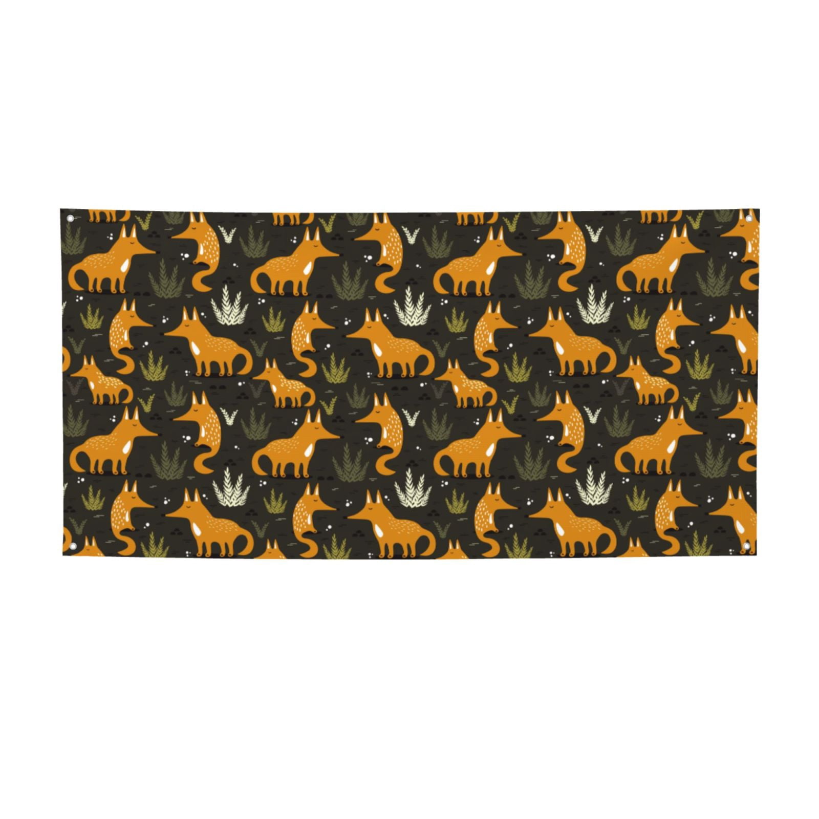 Zufioo Funny Fox by the Field Print Holiday Banners, Party Banners ...