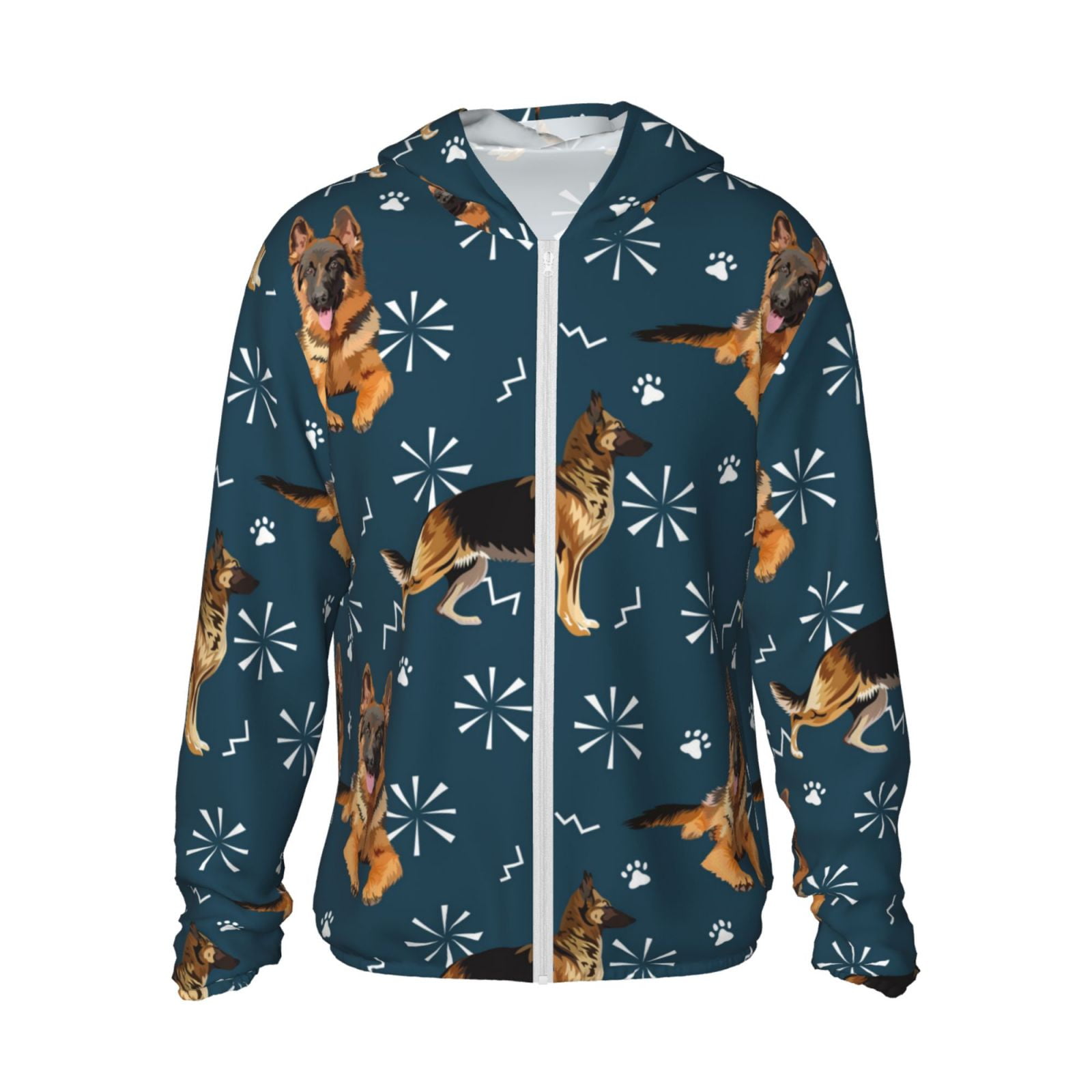Zufioo German Shepherd Dog Sun Shirt for men and women,Sun Hoodie shirt,Unisex UV Shirt,Hiking ...