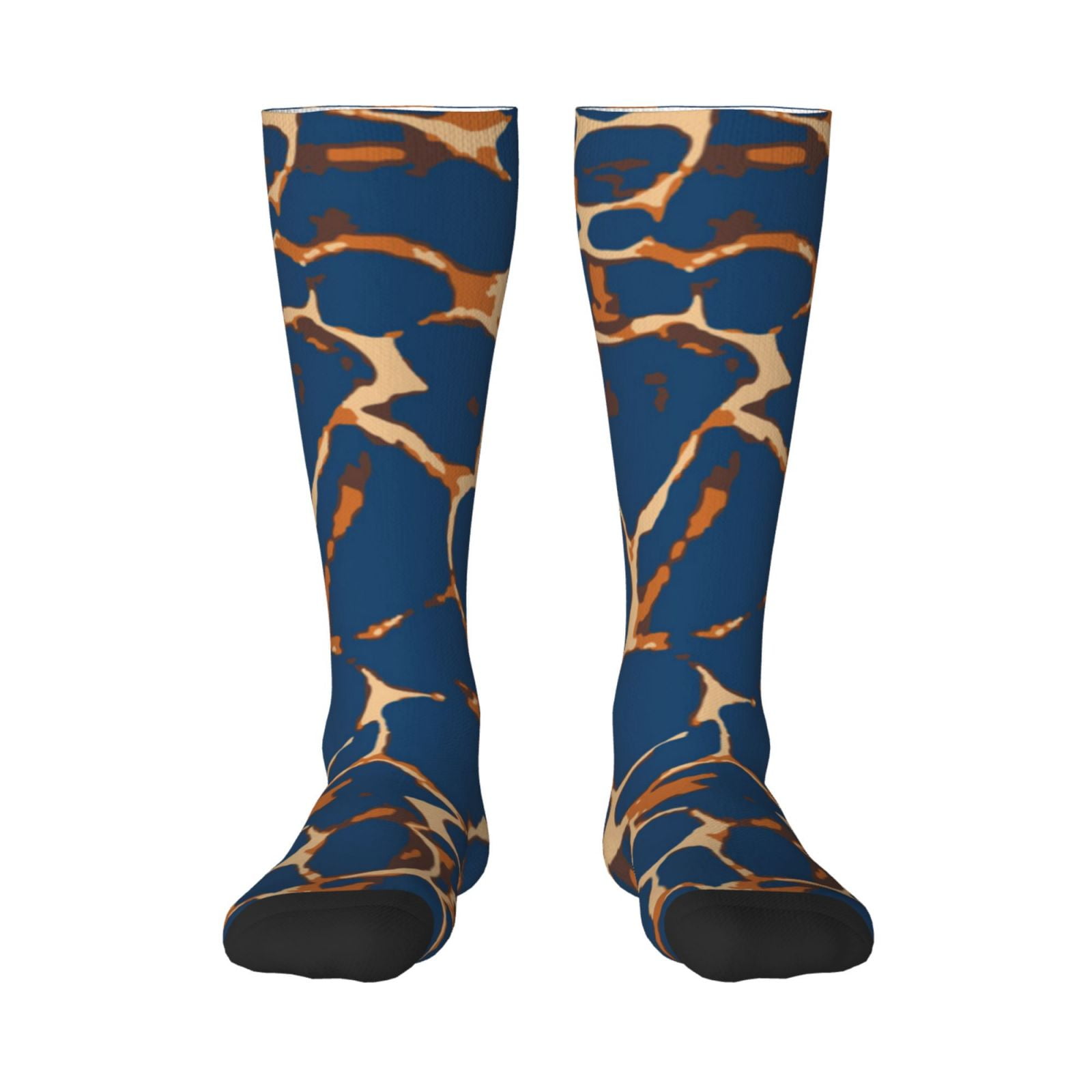 Zufioo Giraffe Skin Print Long High Thigh Socks Knee-High Warm Stocking ...