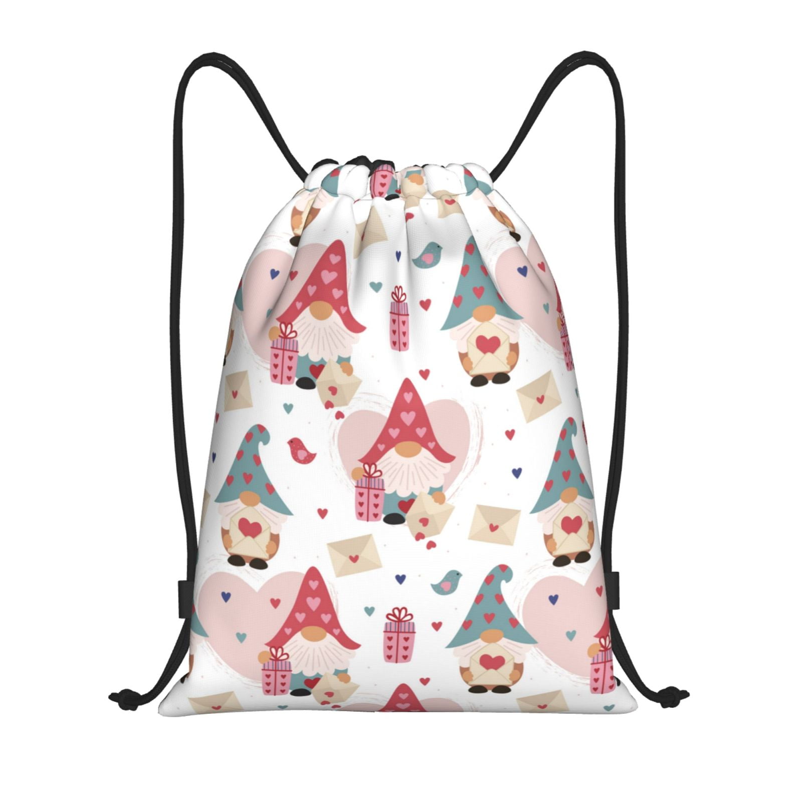 Zufioo Gnome With Love Letter Sports Cinch Sack Gym String Bags Machine ...