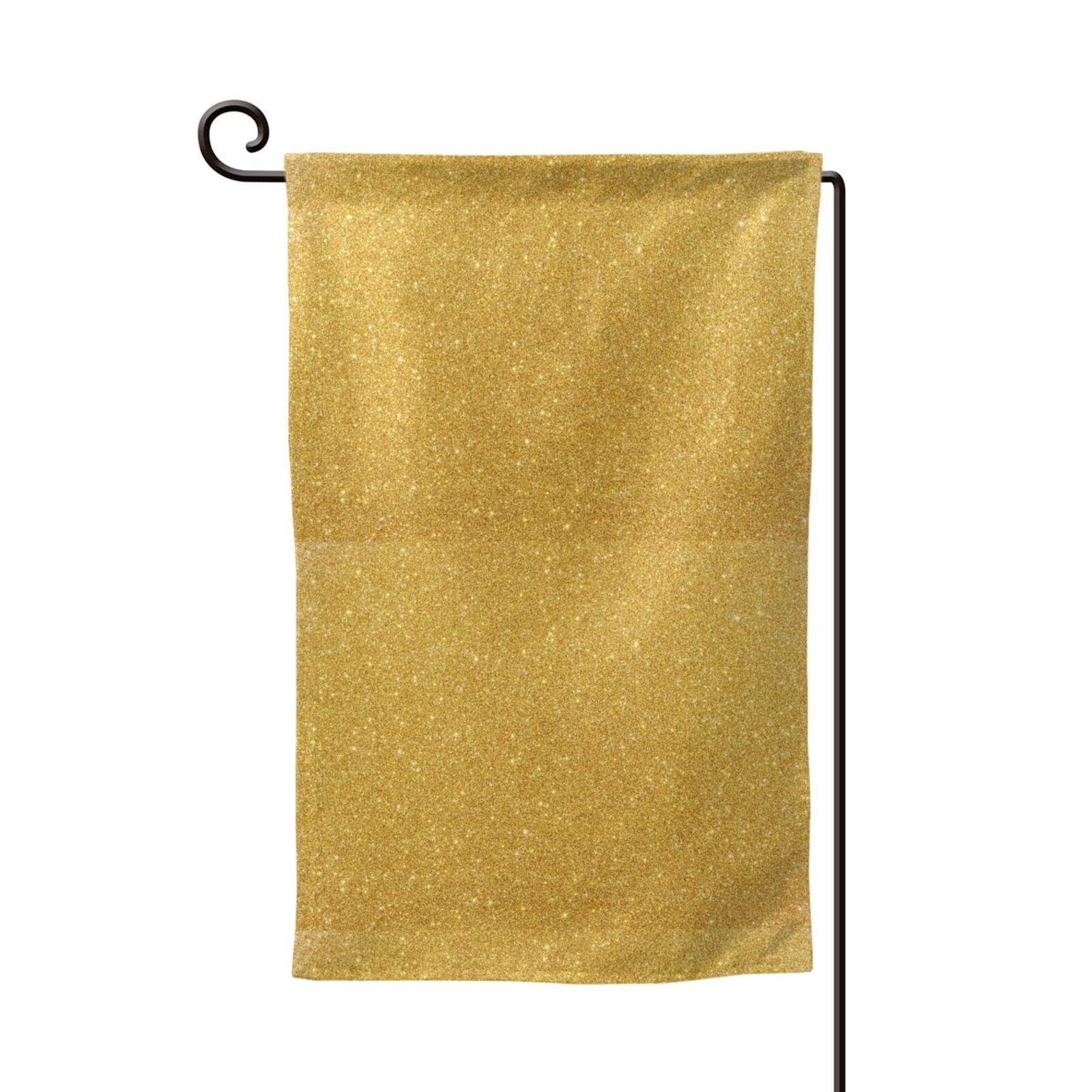 Zufioo Gold Shiny Print Garden Decoration Flags, Sun-resistant and ...