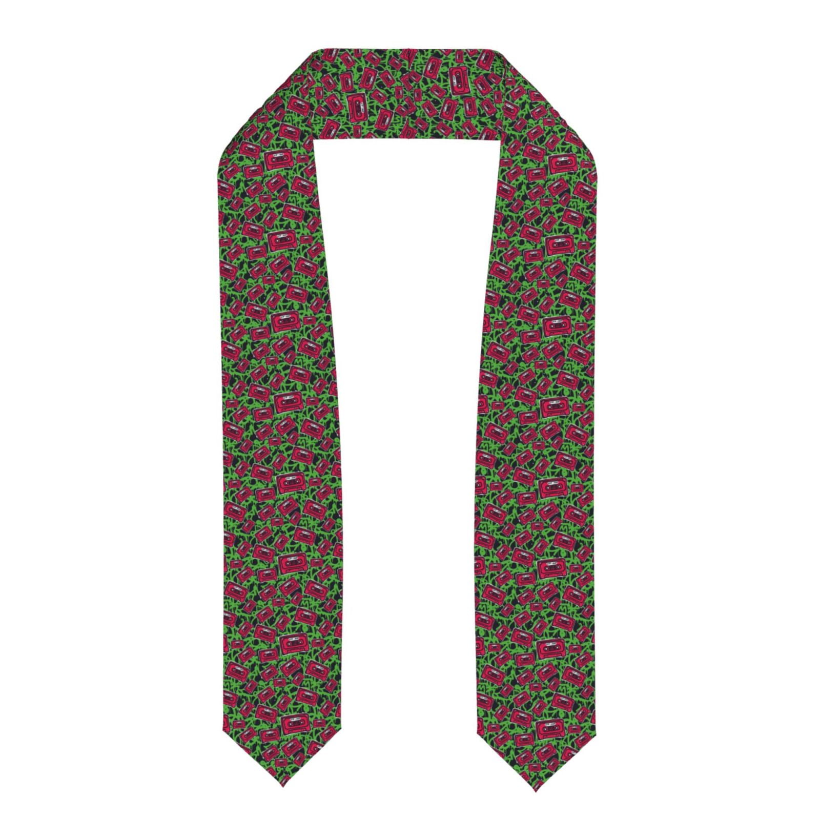 Zufioo Graffiti Tape Print Graduation Shawl Ribbon, Graduation Ribbon ...