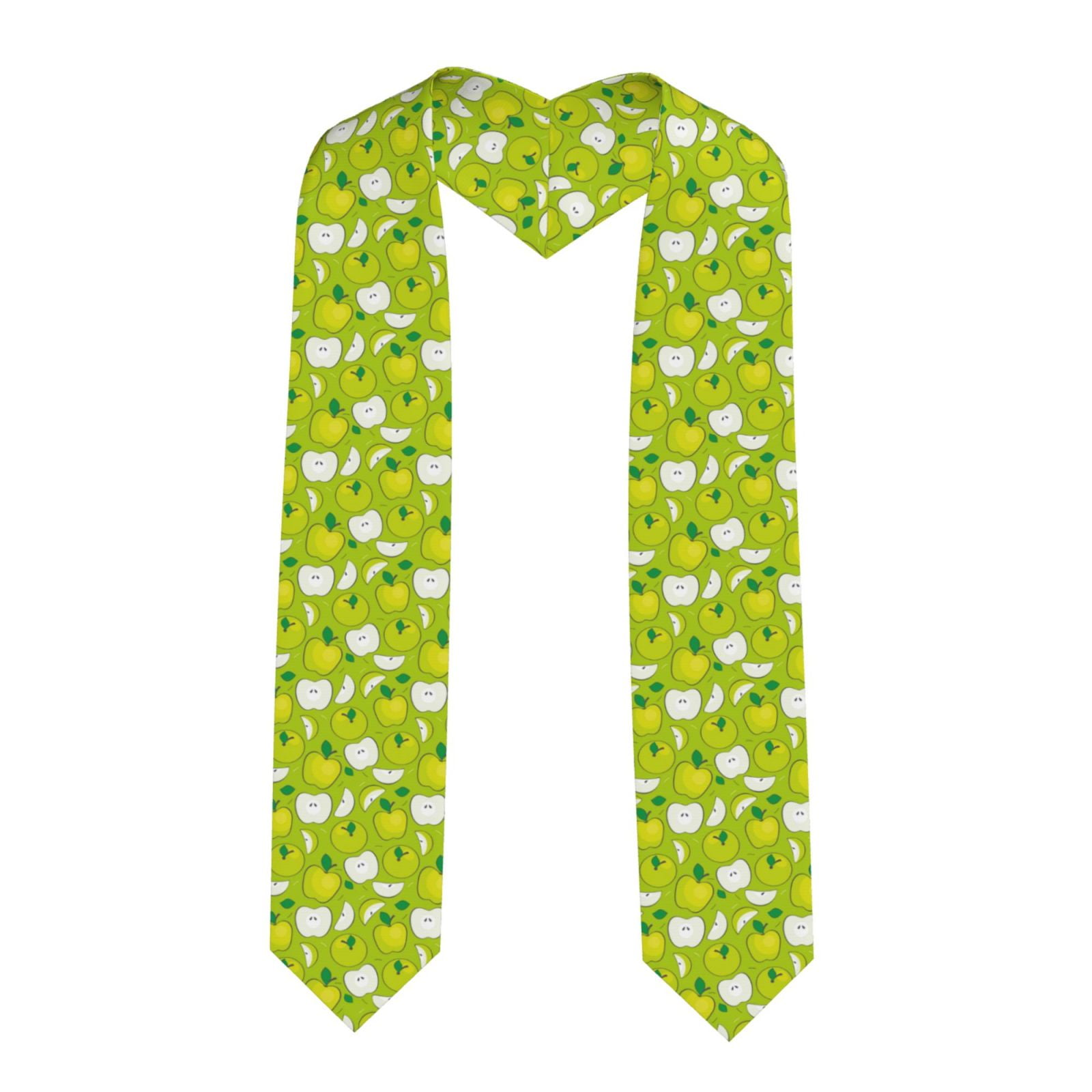 Zufioo Green Apple Print Graduation Shawl Ribbon, Graduation Ribbon for ...