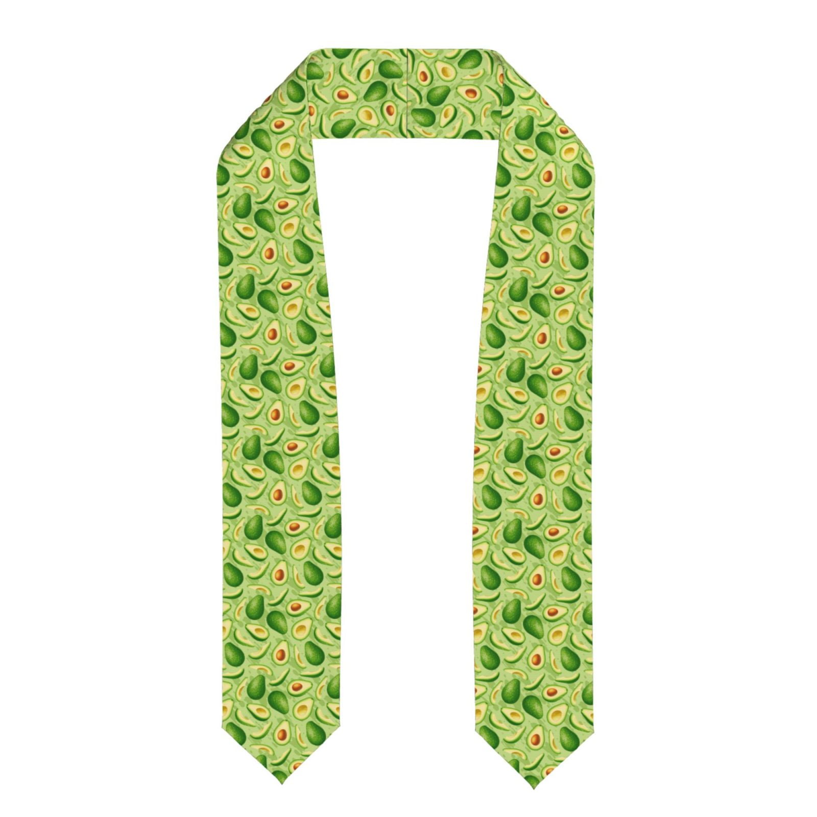 Zufioo Green Avocado Print Graduation Shawl Ribbon, Graduation Ribbon ...