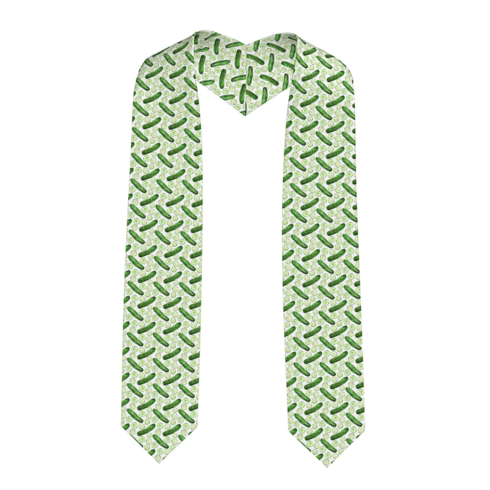 Zufioo Green Cucumber1 Print Graduation Shawl Ribbon, Graduation Ribbon ...