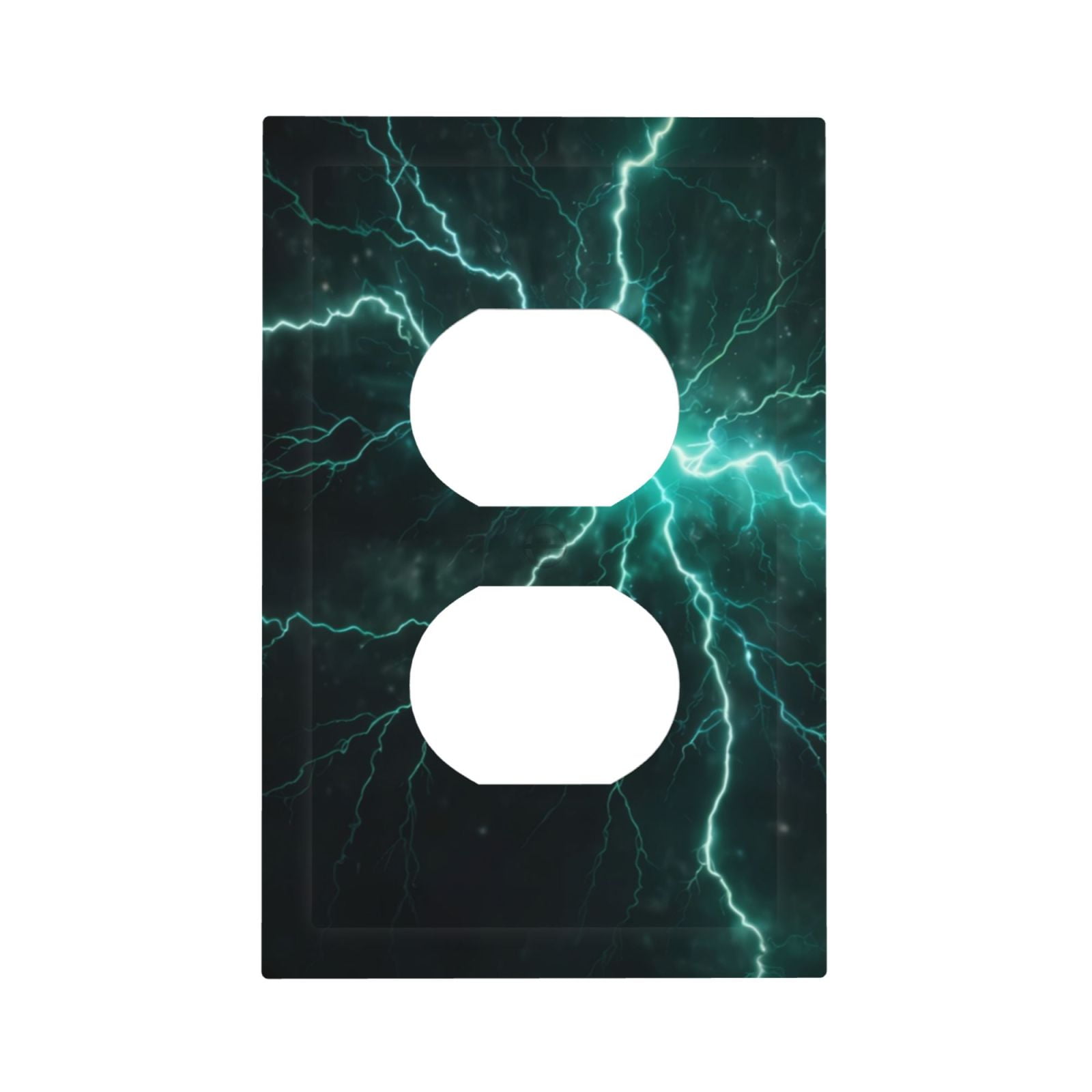Zufioo Green Lightning Flash Print Switch Wall Plate, Dustproof and ...