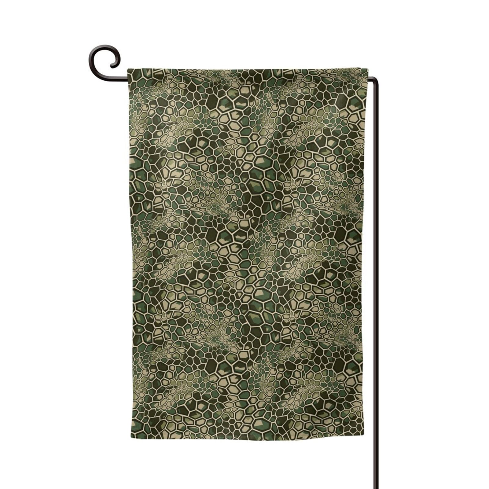 Zufioo Green Snake Skin Print Garden Decoration Flags, Sun-resistant ...