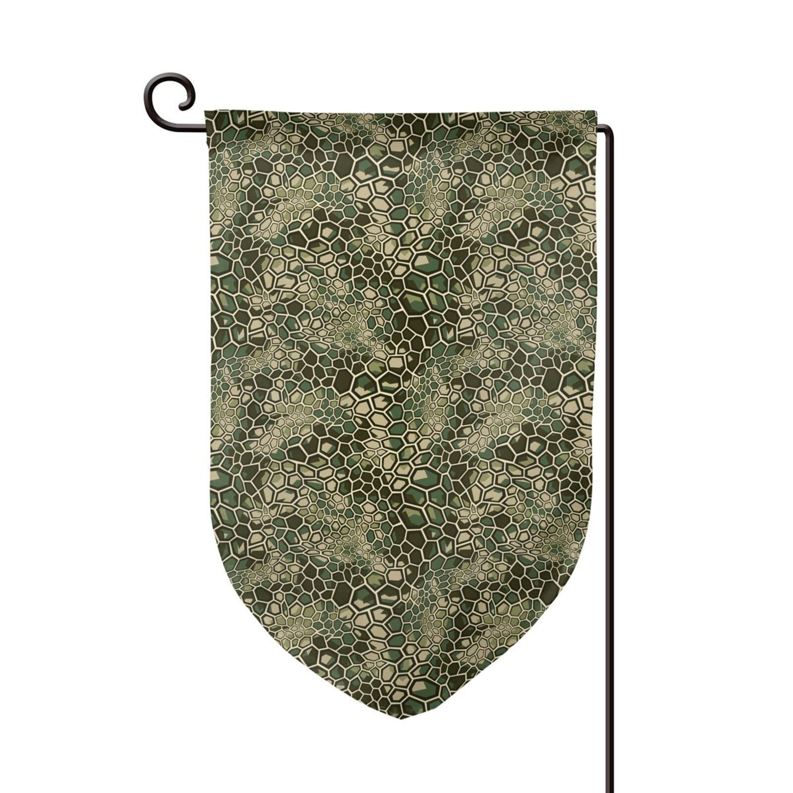 Zufioo Green Snake Skin Print Garden Decoration Flags, Sun-resistant ...