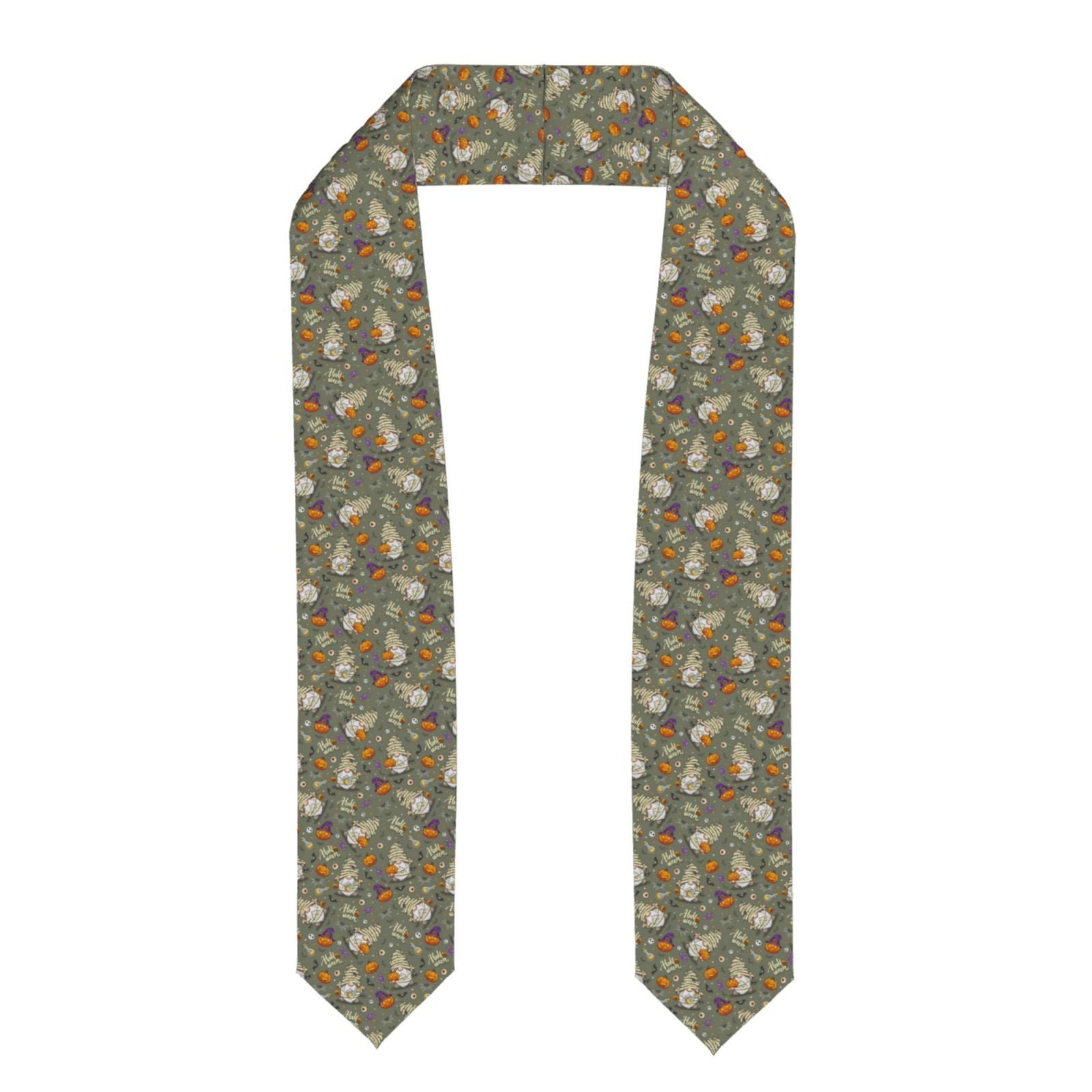 Zufioo Halloween Mummy Gnome Print Graduation Shawl Ribbon, Graduation ...