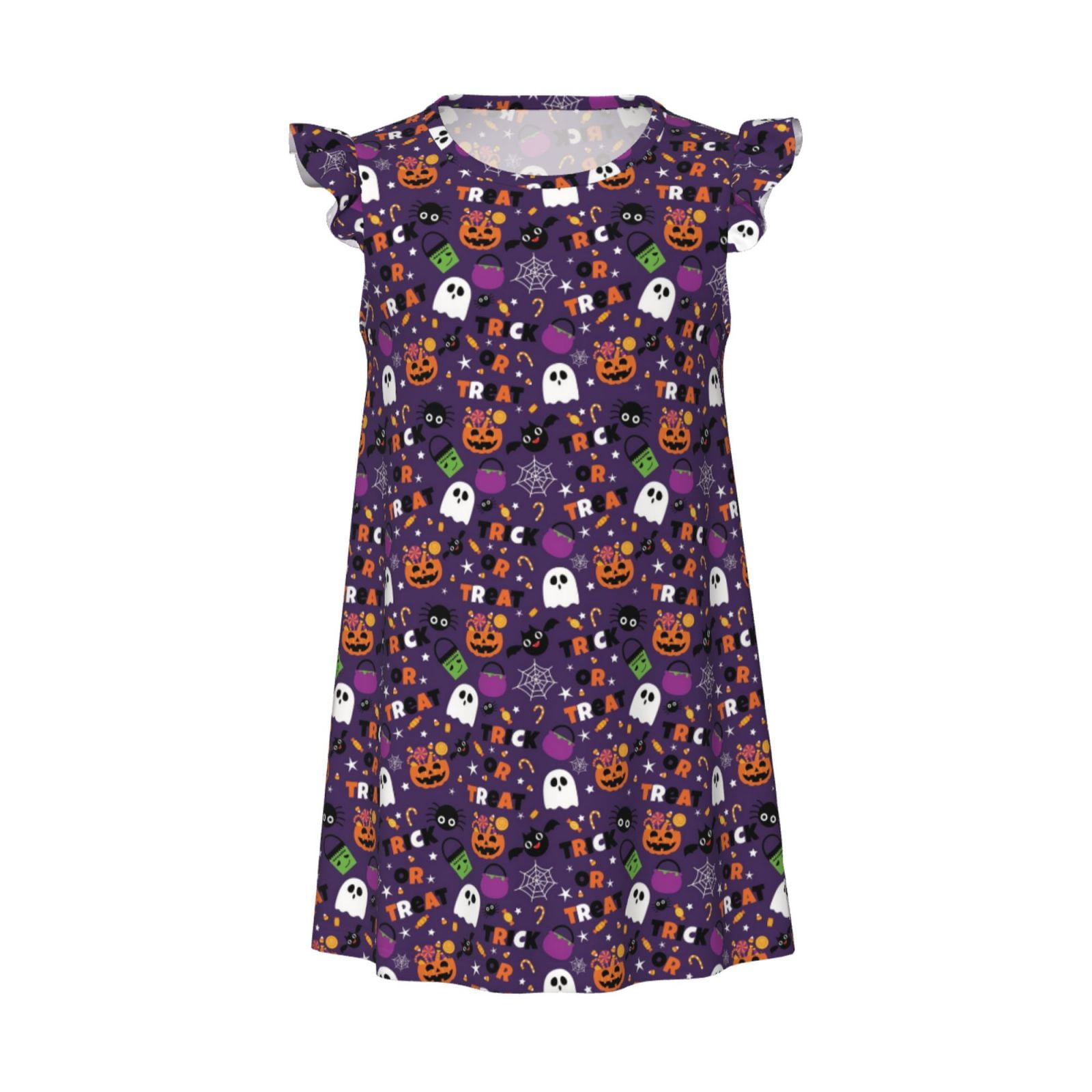 Zufioo Halloween Sweet Candy Girls Nightgowns Toddler Girl Pajamas Soft ...