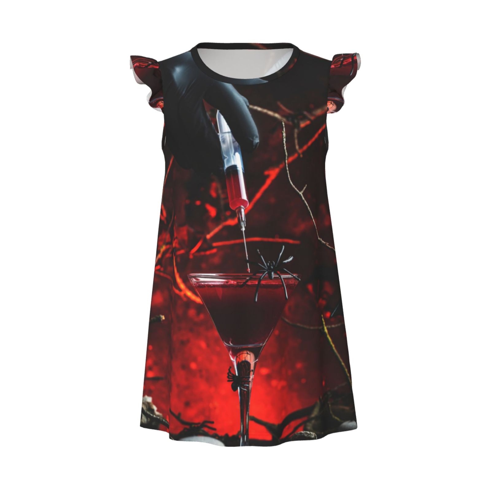 Zufioo Halloween Vampire Party Girls Nightgowns Toddler Girl Pajamas ...