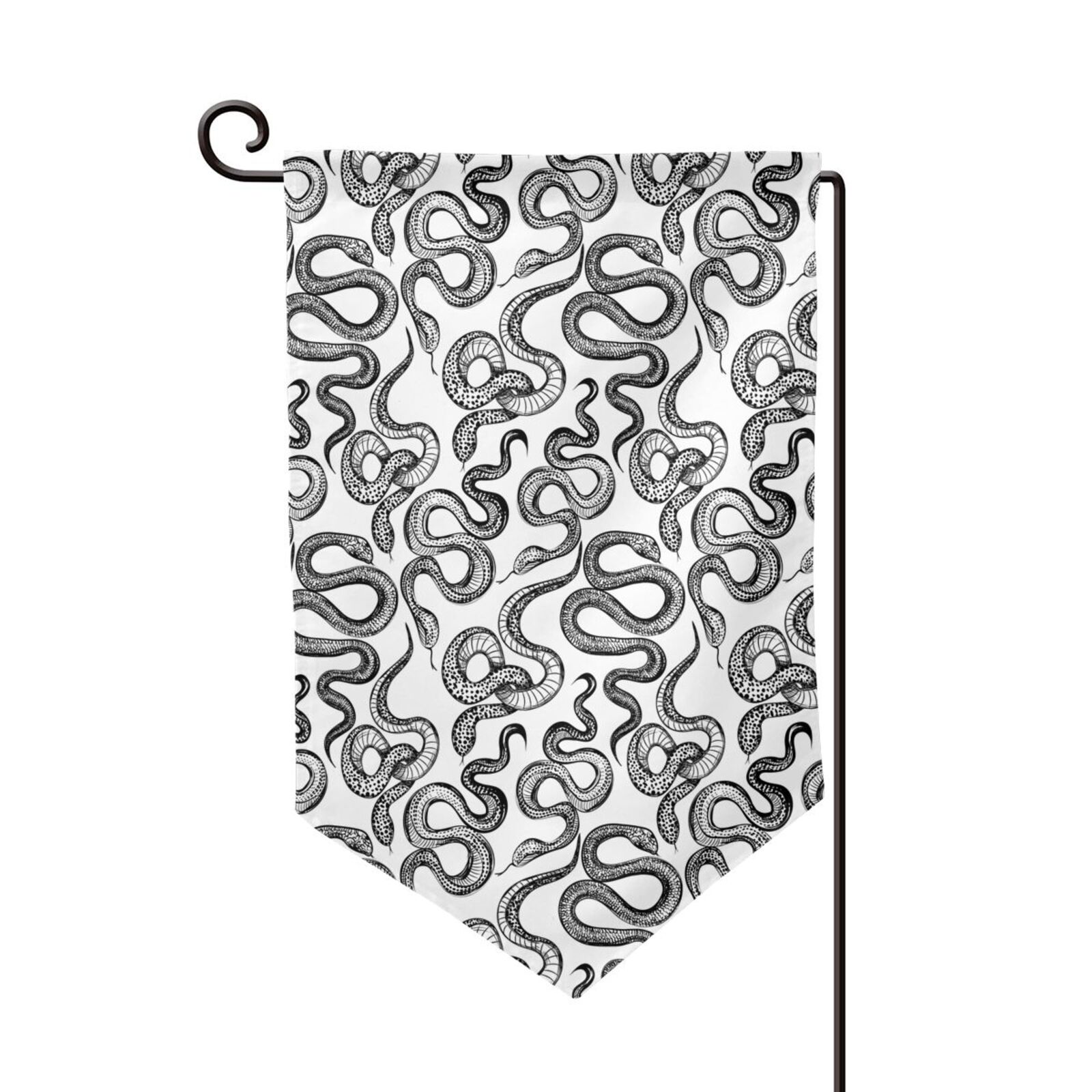 Zufioo Hand Drawn Snake Print Garden Decoration Flags, Sun-resistant ...