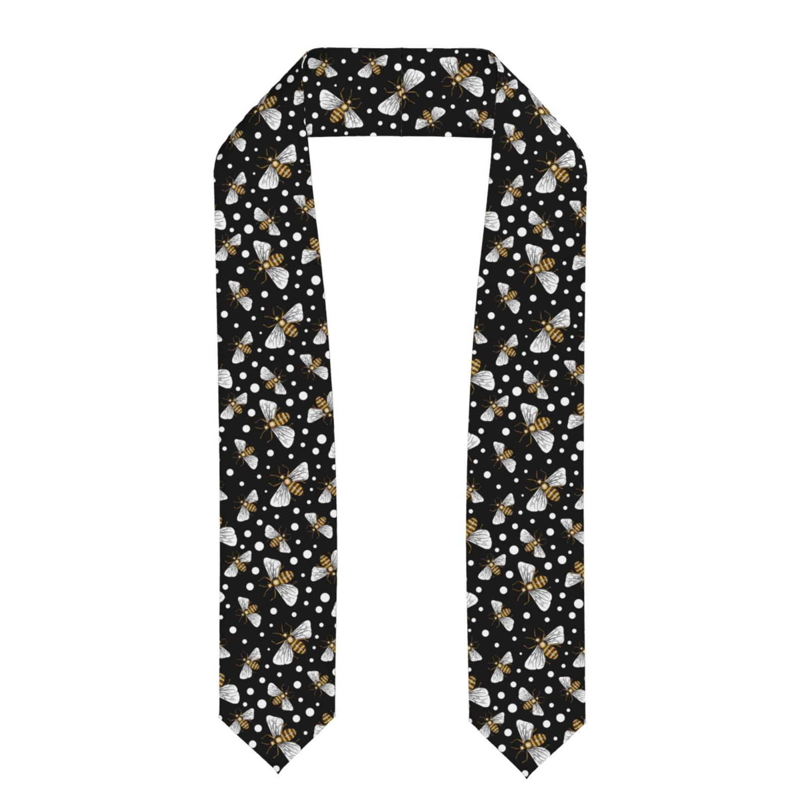 Zufioo Honey Bees at Night Print Graduation Shawl Ribbon, Graduation ...