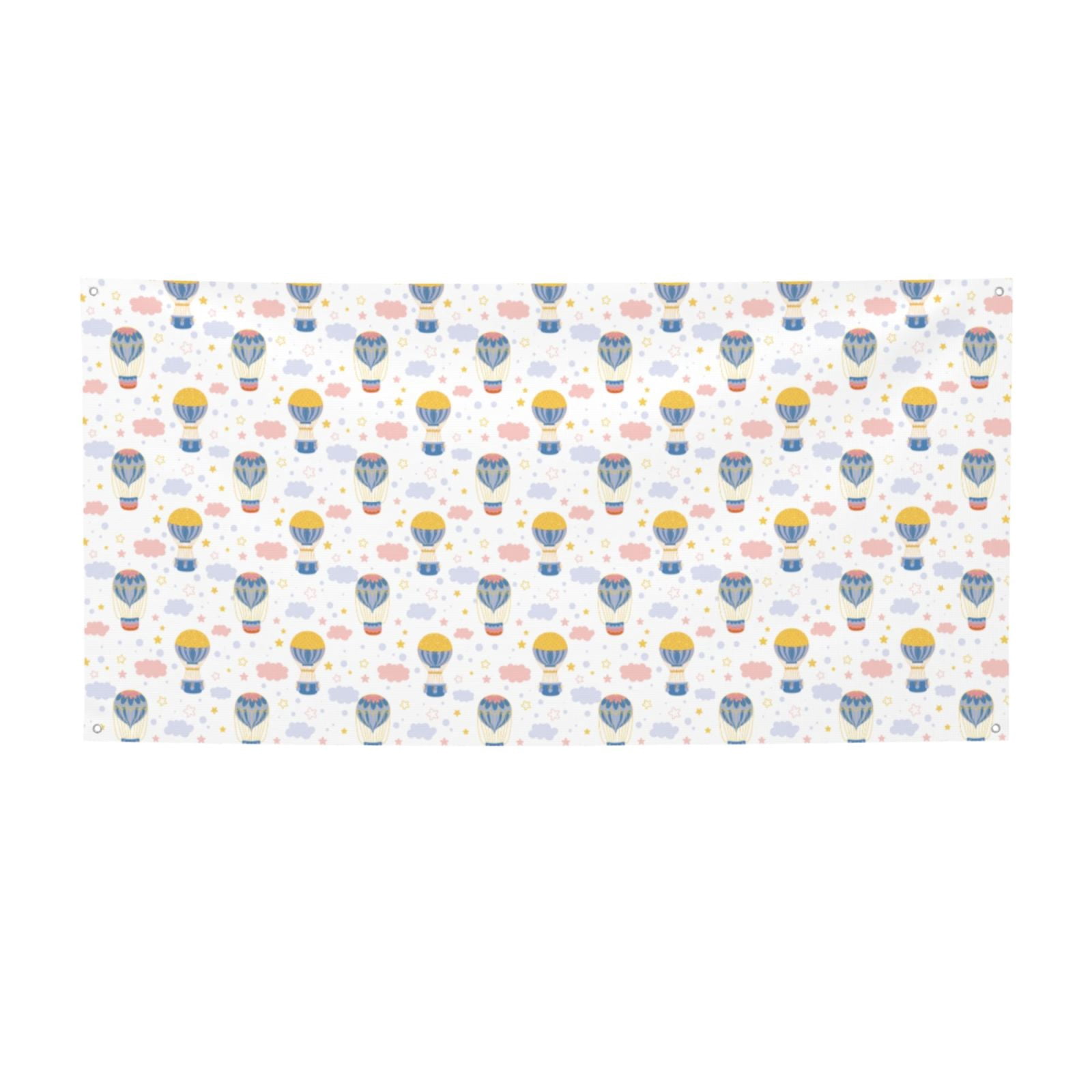 Zufioo Hot Air Balloon Print Holiday Banners, Party Banners, Hanging ...