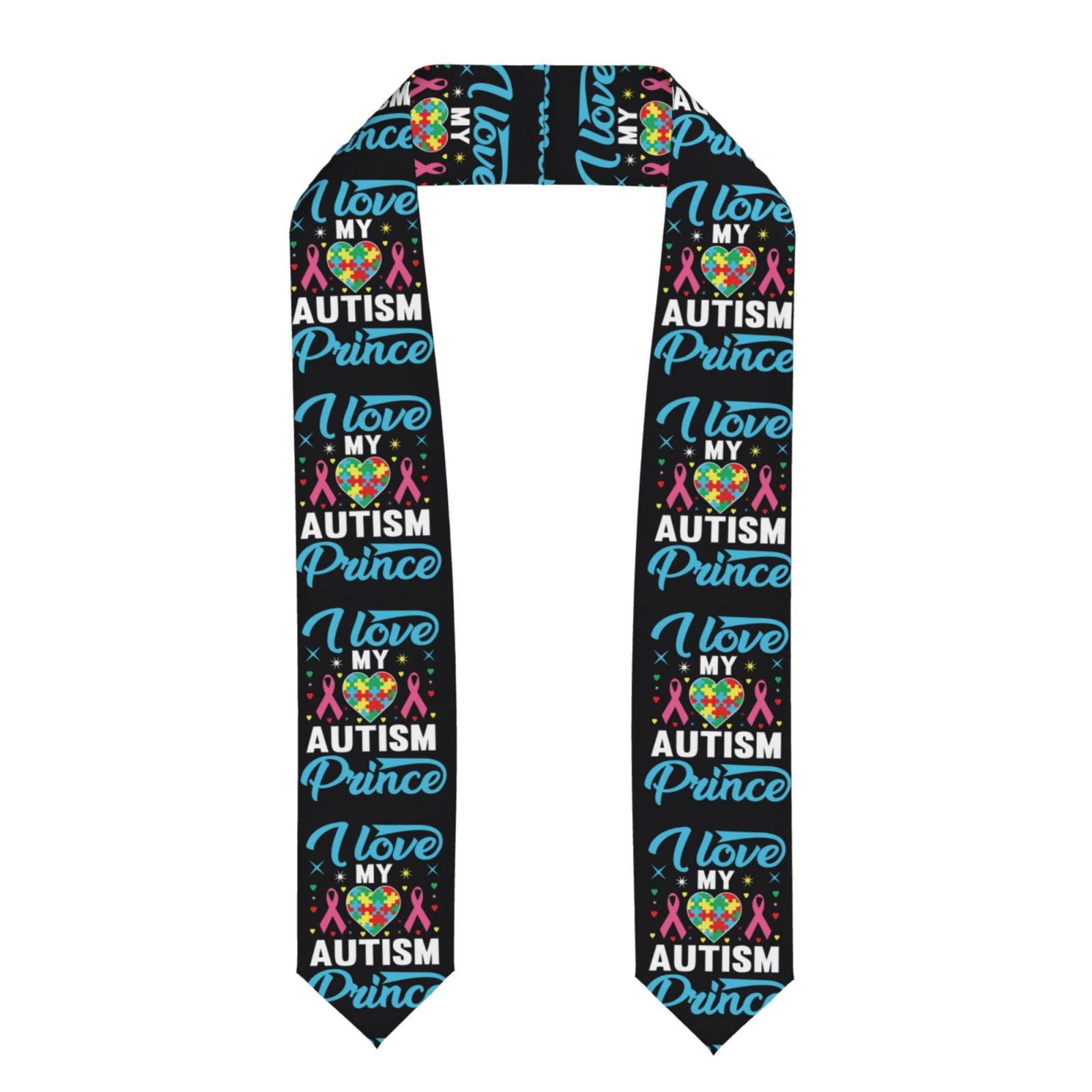 Zufioo I Love My Autism Print Graduation Shawl Ribbon, Graduation ...