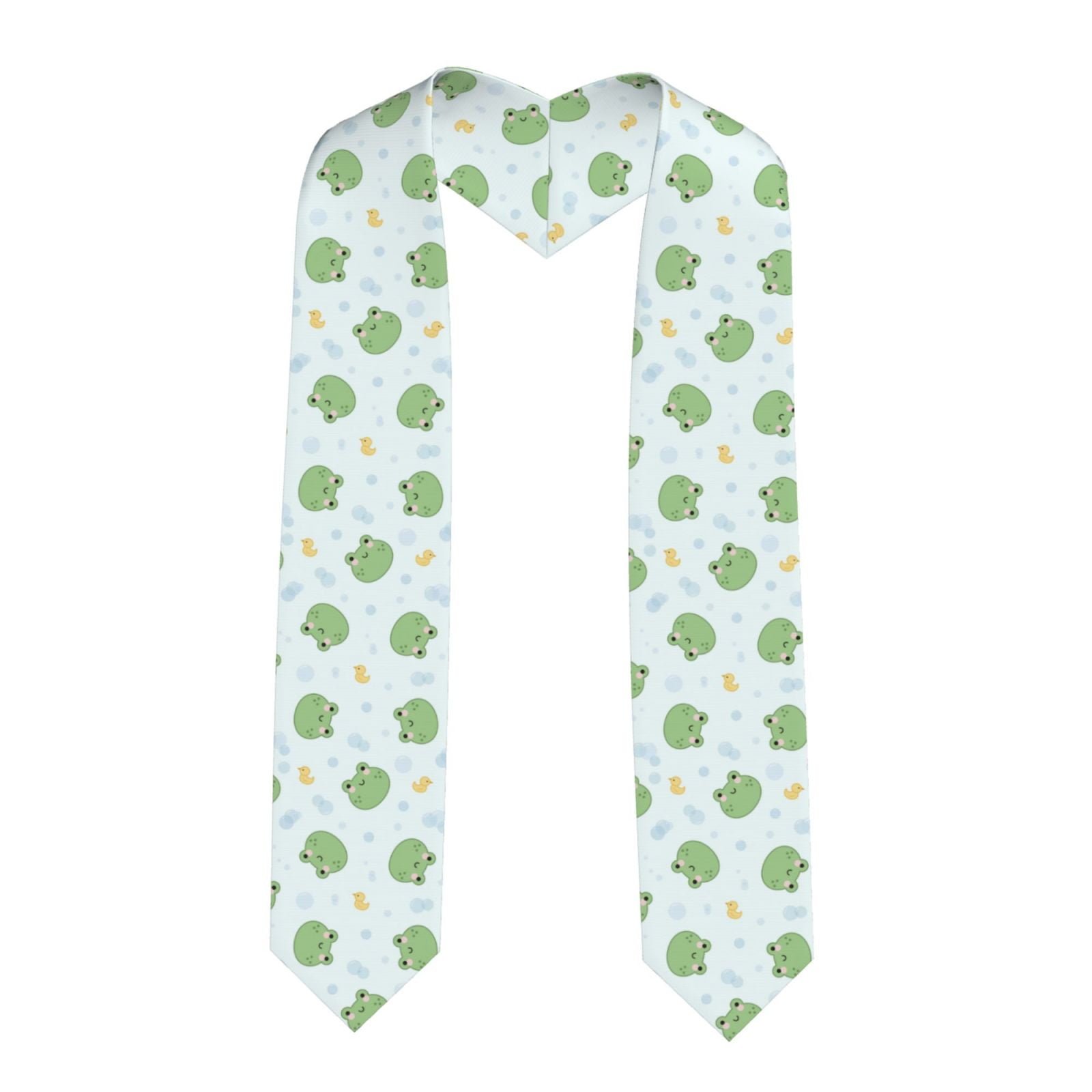 Zufioo Kawaii Frogs Print Graduation Shawl Ribbon, Graduation Ribbon ...