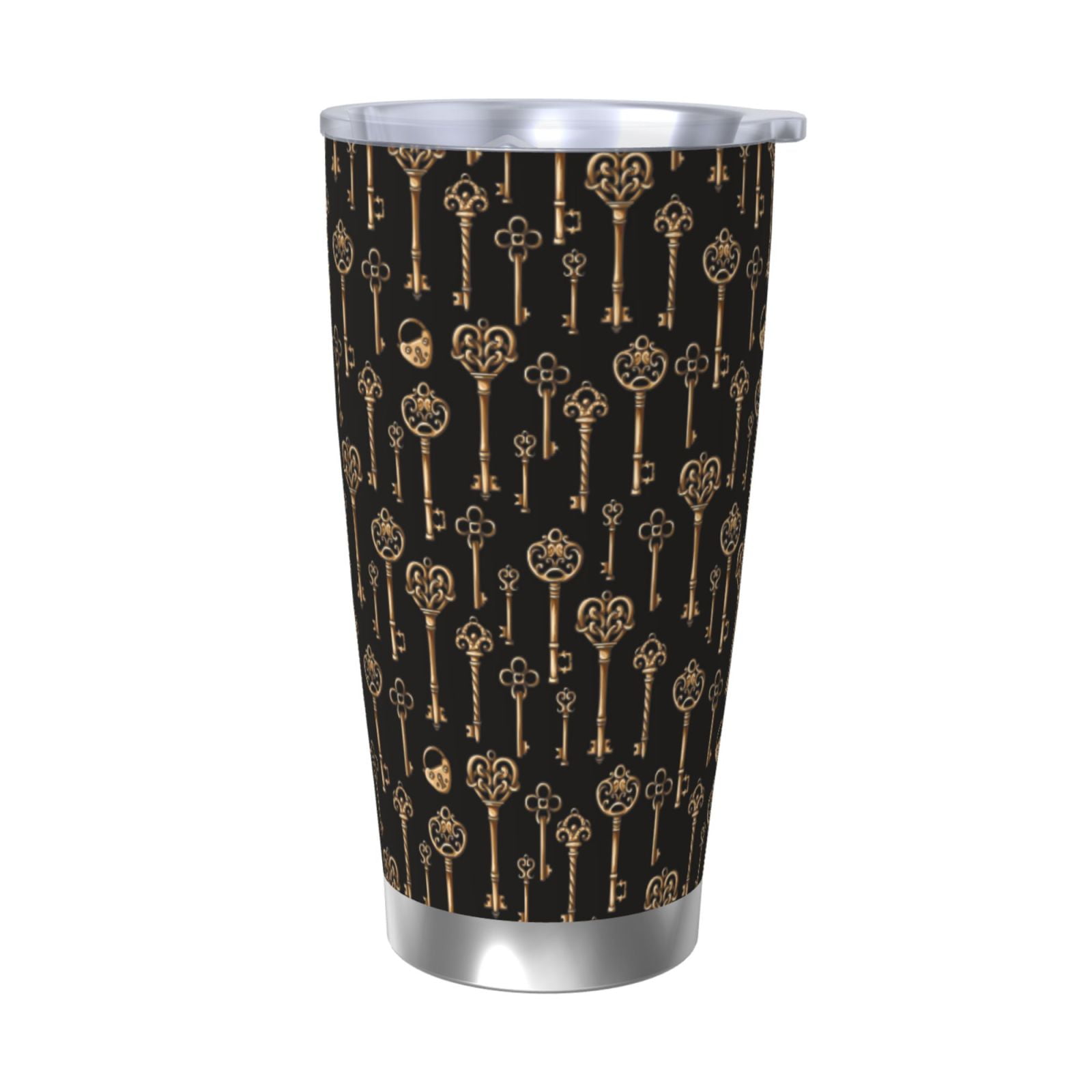 Zufioo Keys Print 20OZ Stainless Steel Car Cup, Direct Drinking Mouth ...
