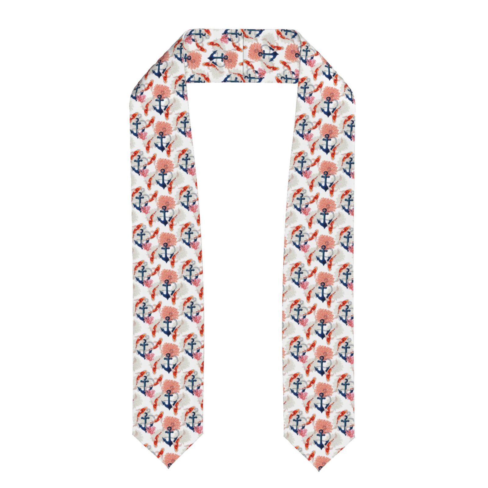 Zufioo Koi Fish And Corals Print Graduation Shawl Ribbon, Graduation ...