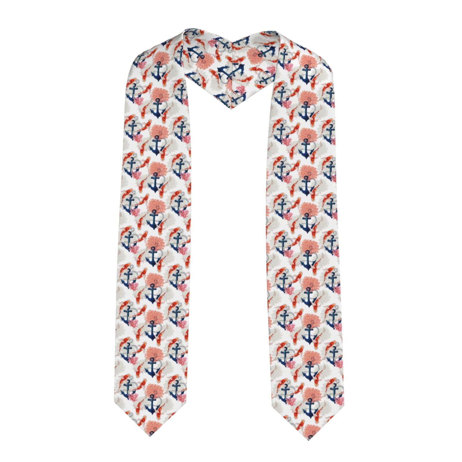 Zufioo Koi Fish And Corals Print Graduation Shawl Ribbon, Graduation ...