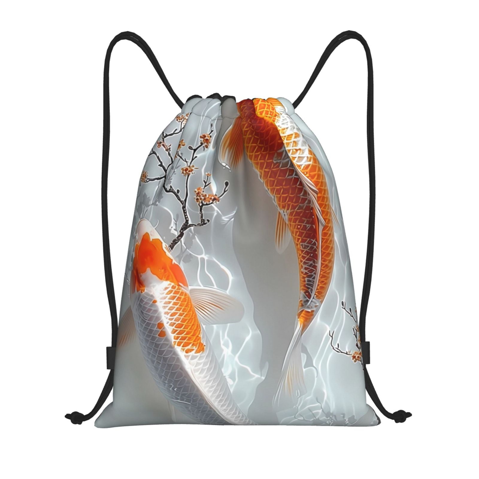 Zufioo Koi Fish Water Sports Cinch Sack Gym String Bags Machine ...