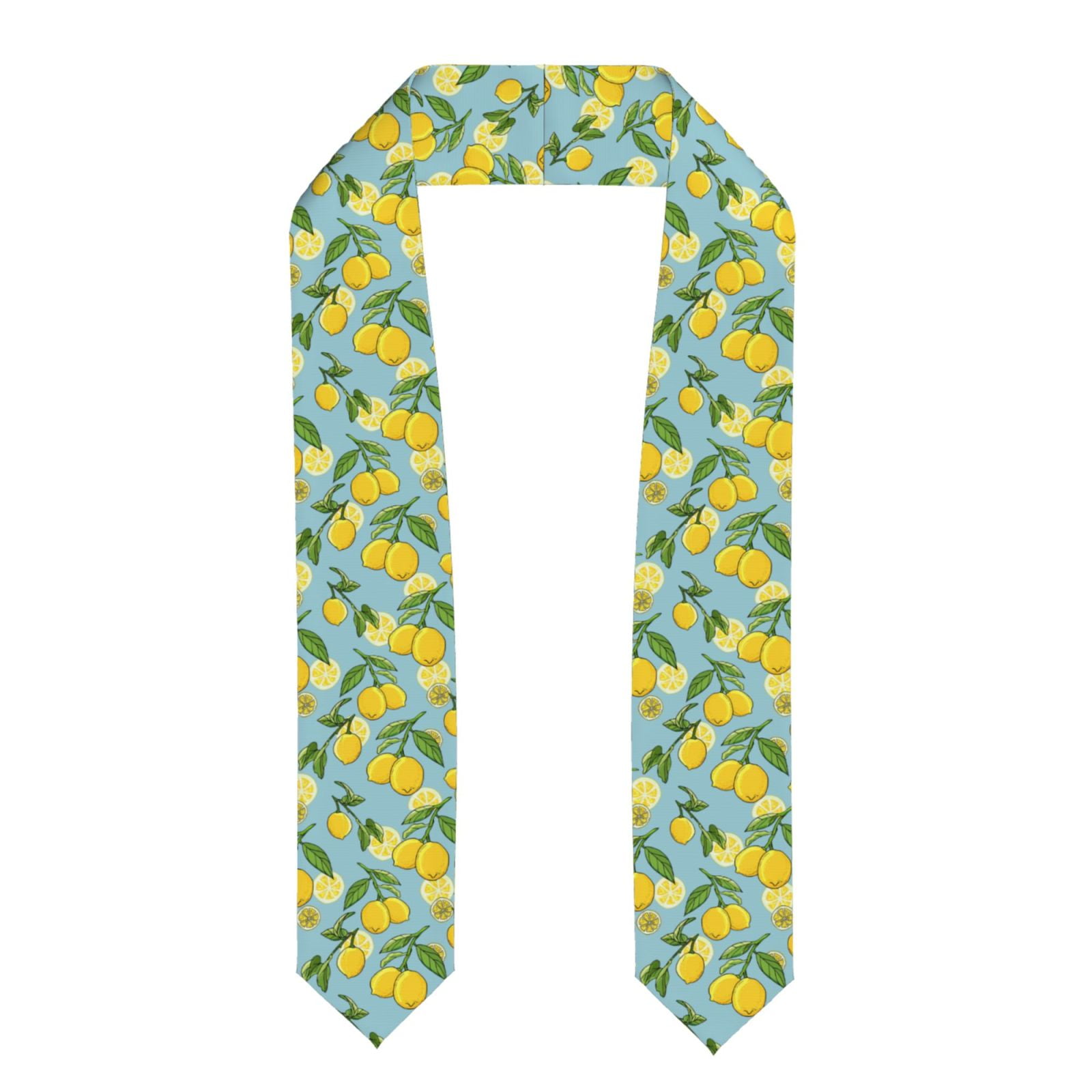 Zufioo Lemon Print Graduation Shawl Ribbon, Graduation Ribbon for Male ...