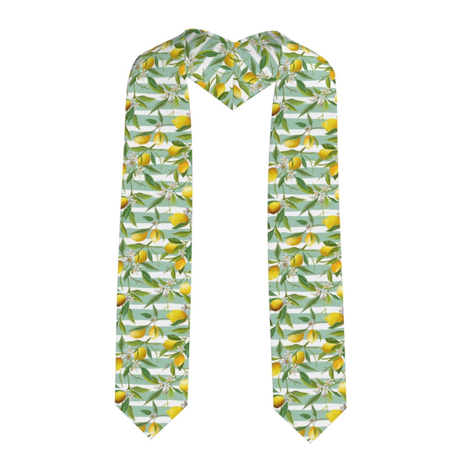 Zufioo Lemon Print Graduation Shawl Ribbon, Graduation Ribbon for Male ...
