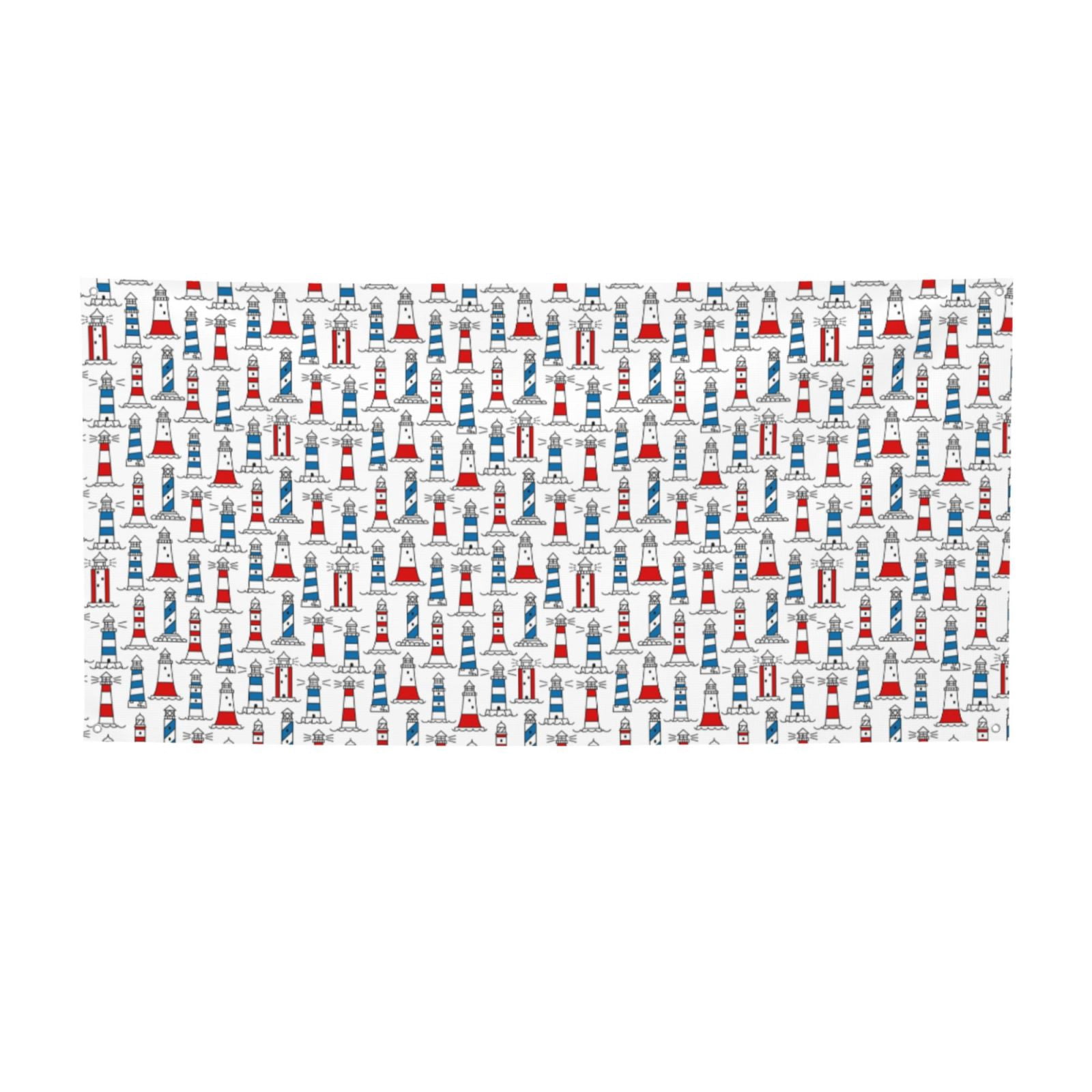 Zufioo Lighthouse And Beacon Print Holiday Banners, Party Banners ...
