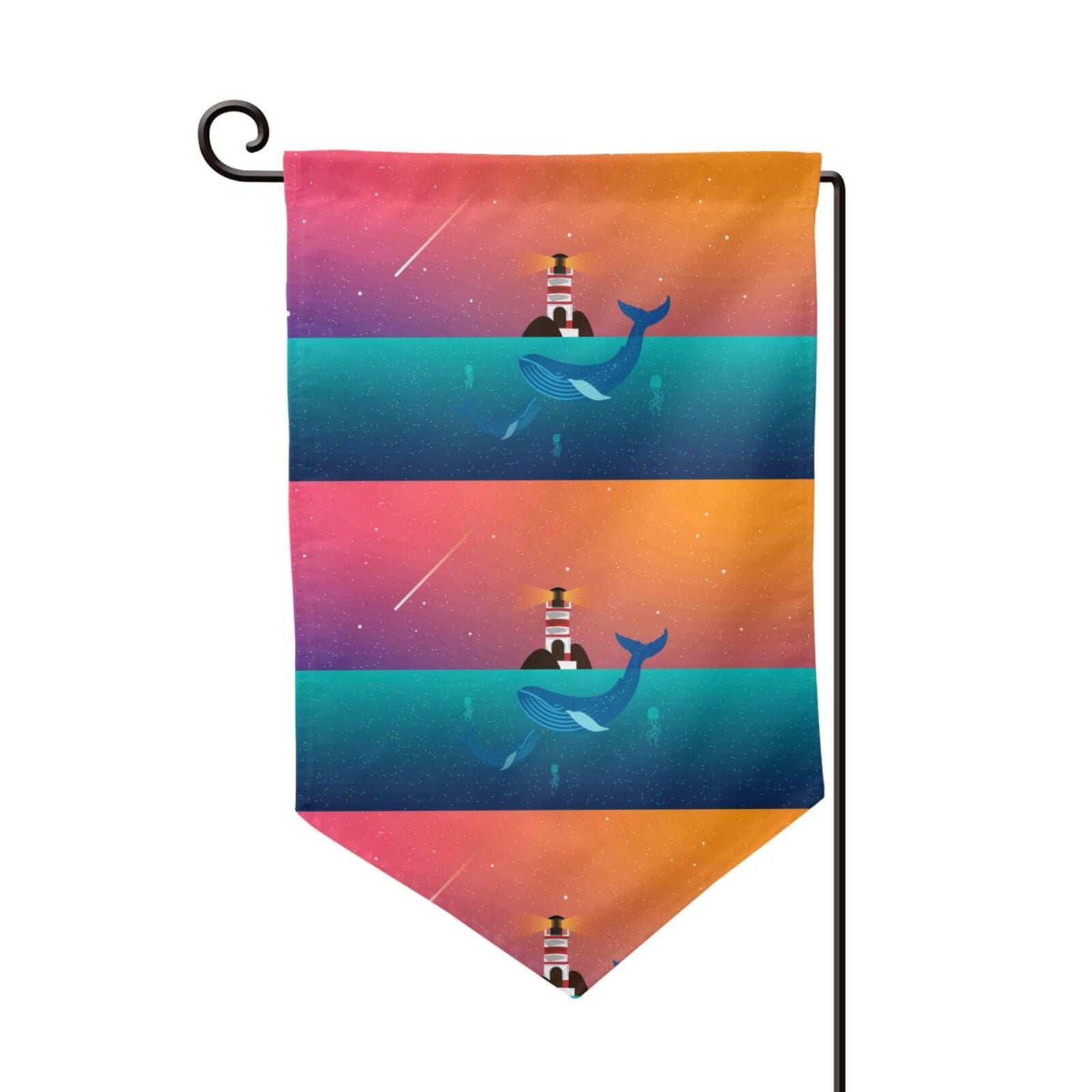 Zufioo Lighthouse and Whale Print Garden Decoration Flags, Sun ...