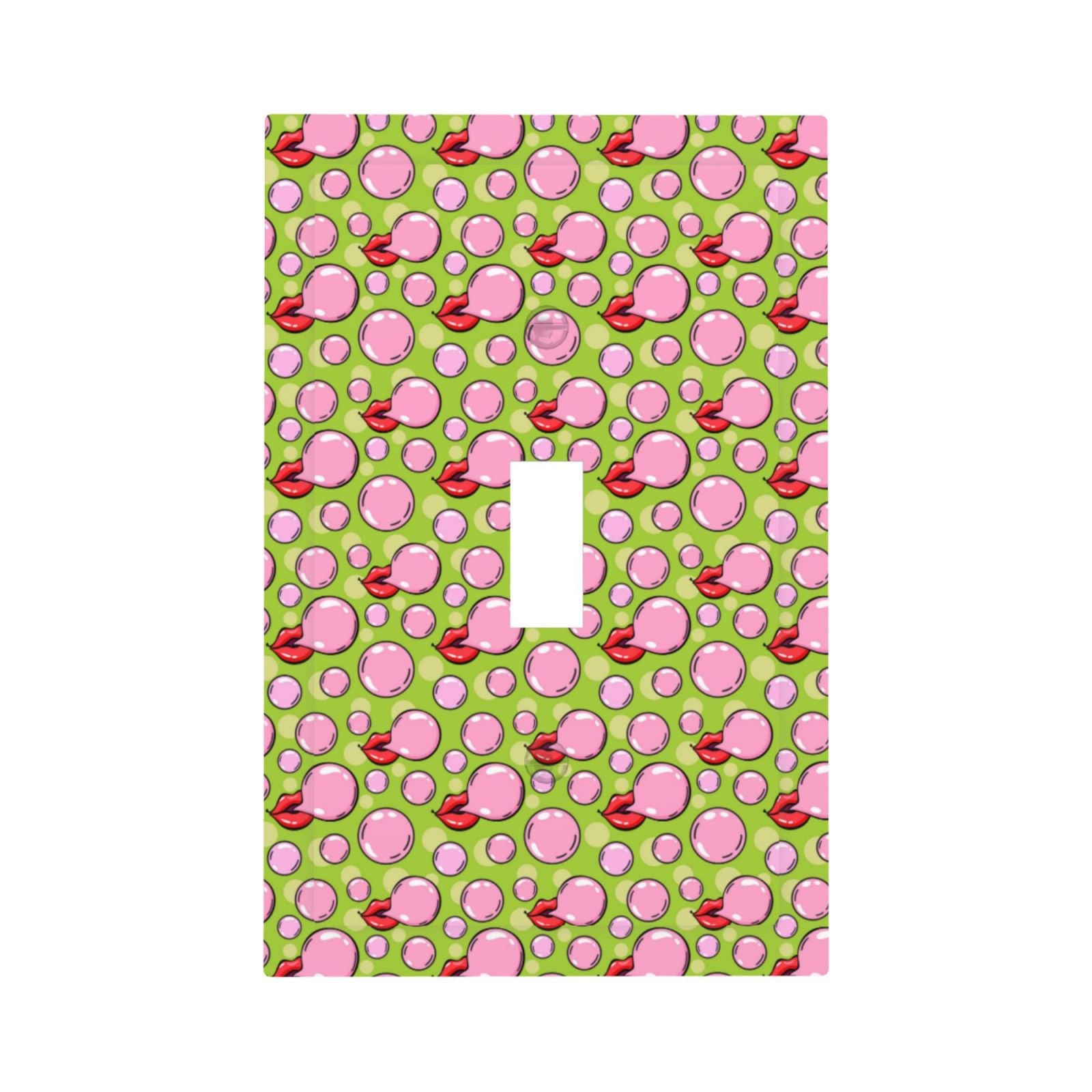 Zufioo Lips blowing bubble gum Print Switch Wall Plate, Dustproof and ...