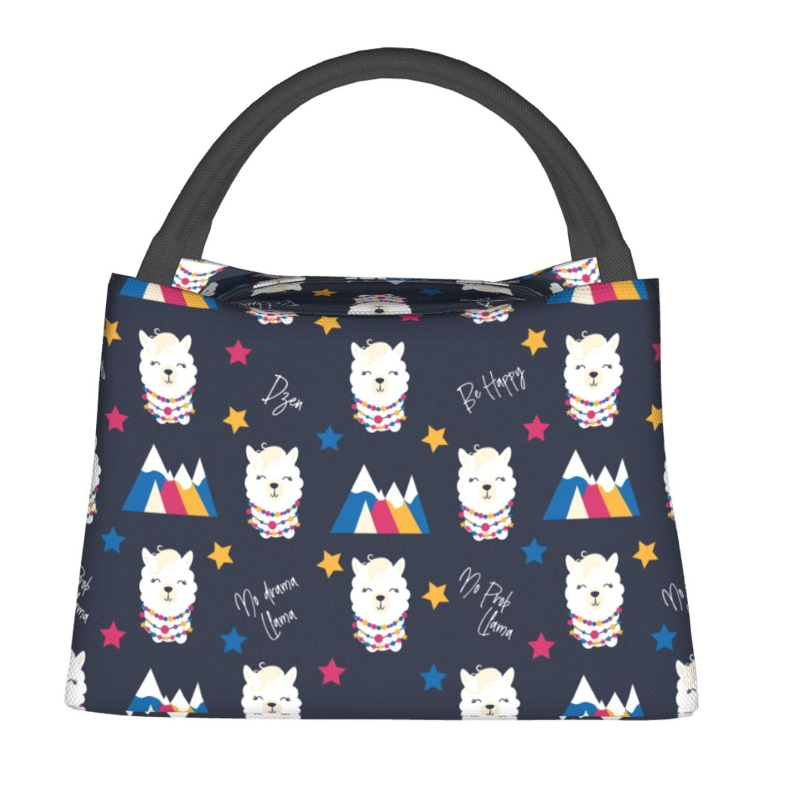 Zufioo Llamas 1 Insulated Reusable Grocery Bags,Cooler Bag,Food ...