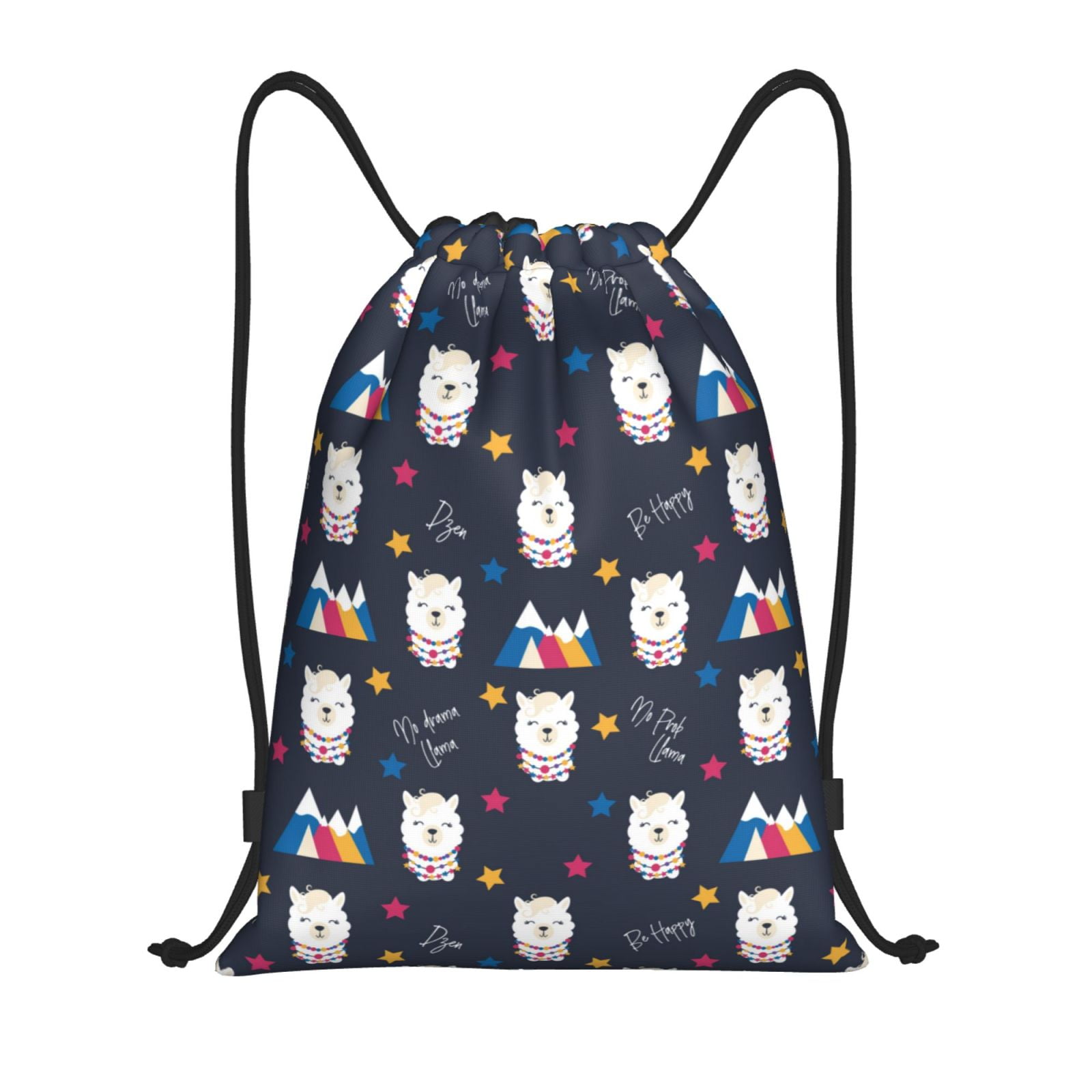 Zufioo Llamas 1 Sports Cinch Sack Gym String Bags Machine Washable ...