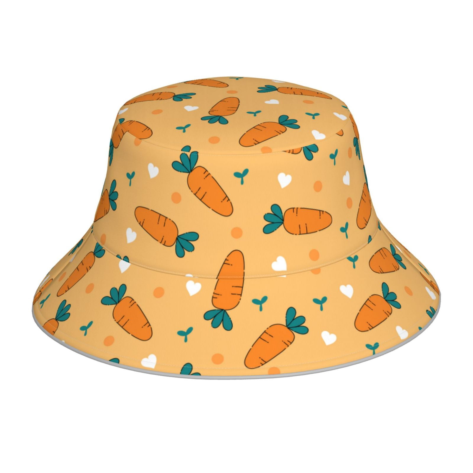 Zufioo Love Carrot Waterproof Reflective Holographic Bucket Hat,Men and ...