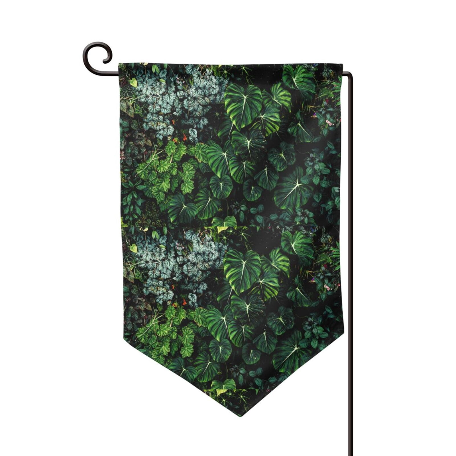 Zufioo Lush Foliage Green Plant Print Garden Decoration Flags, Sun ...