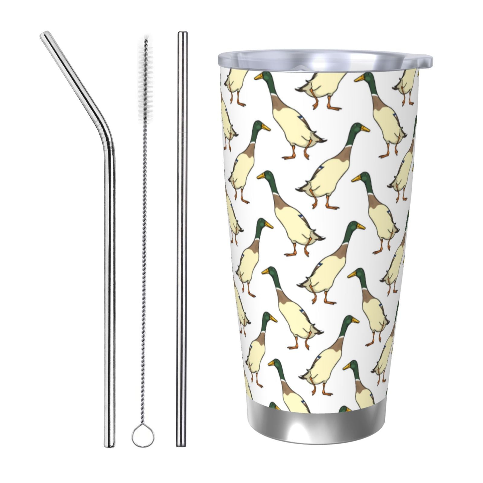 Zufioo Mallard Ducks Print 20OZ Stainless Steel Car Cup, Direct ...