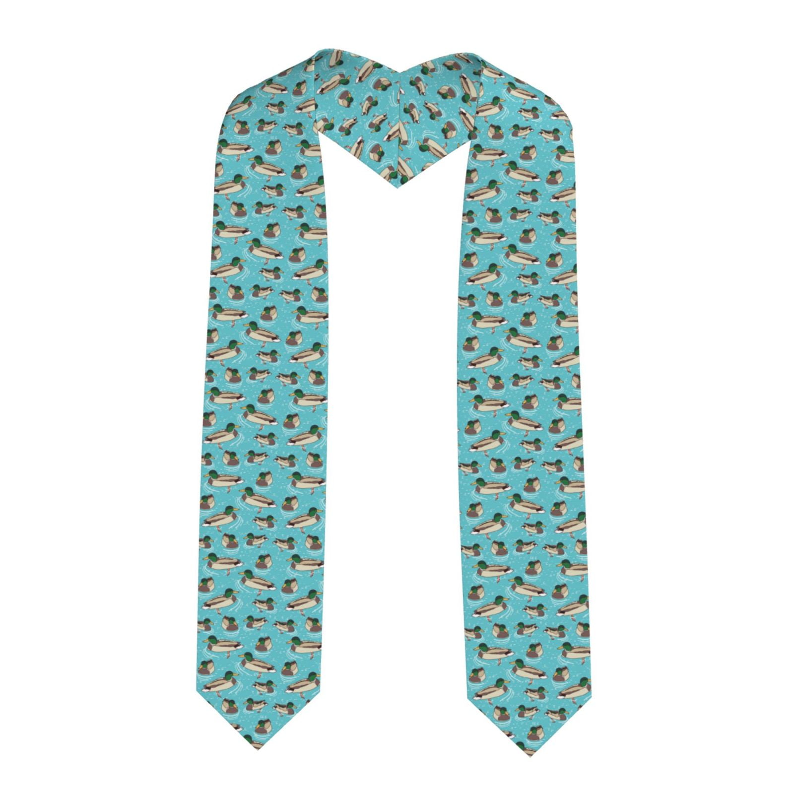 Zufioo Mallard Ducks Swimming In The Lake Print Graduation Shawl Ribbon ...