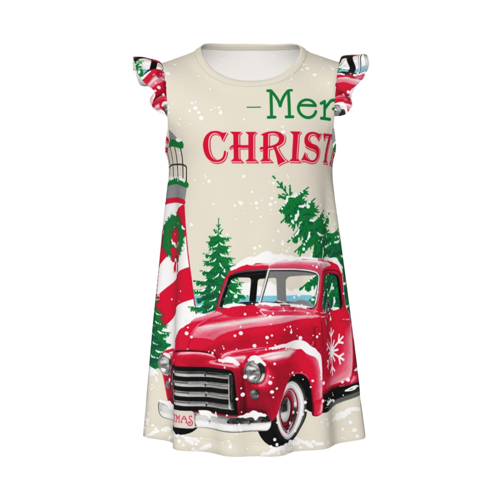 Zufioo Merry Christmas 1 Girls Nightgowns Toddler Girl Pajamas Soft ...