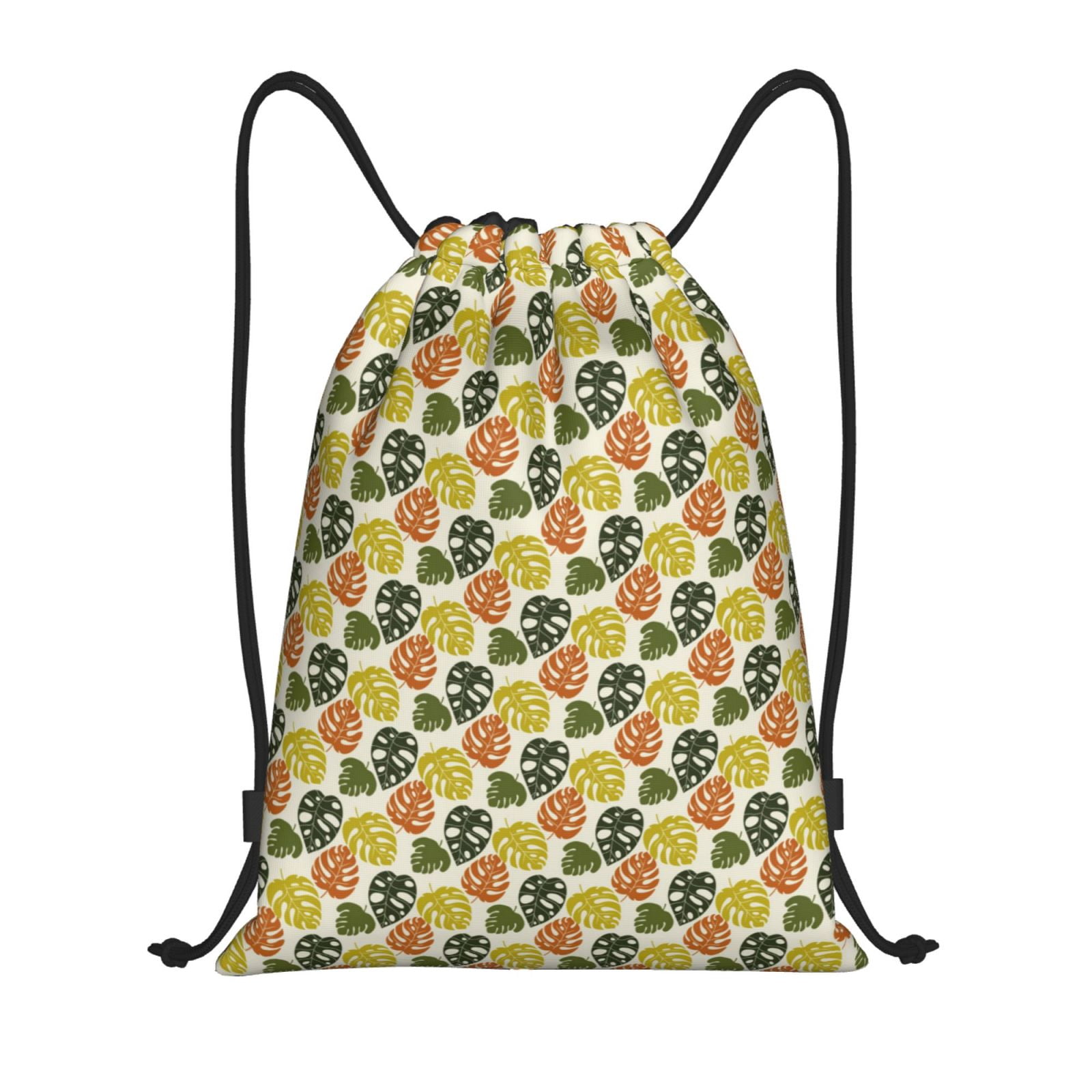Zufioo Monstera Leaves Sports Cinch Sack Gym String Bags Machine ...