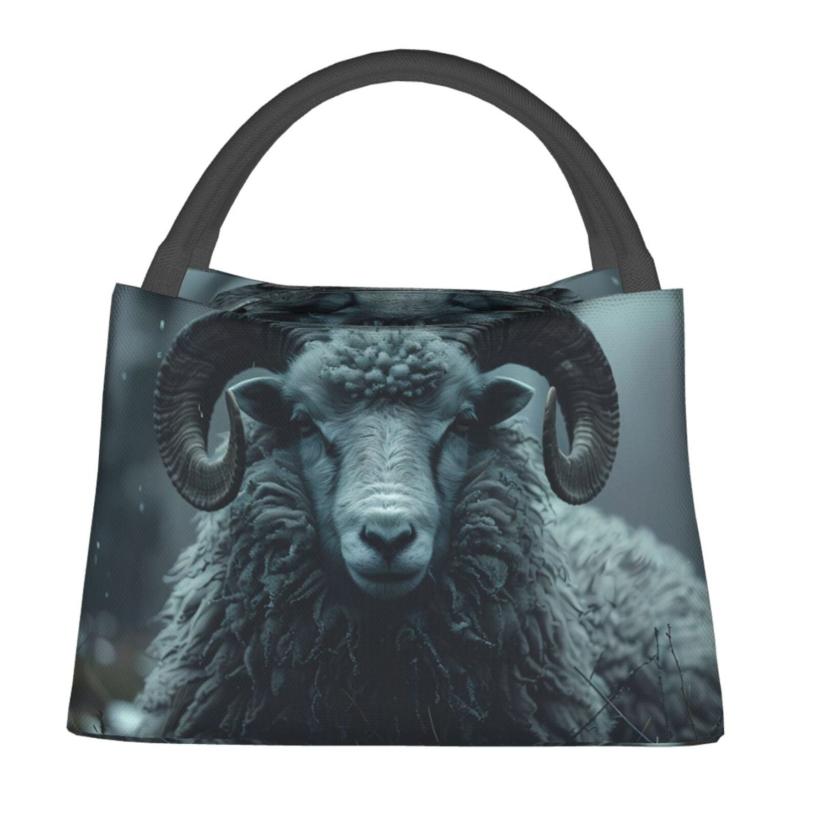 Zufioo Moody Ram Portrait Insulated Reusable Grocery Bags,Cooler Bag ...
